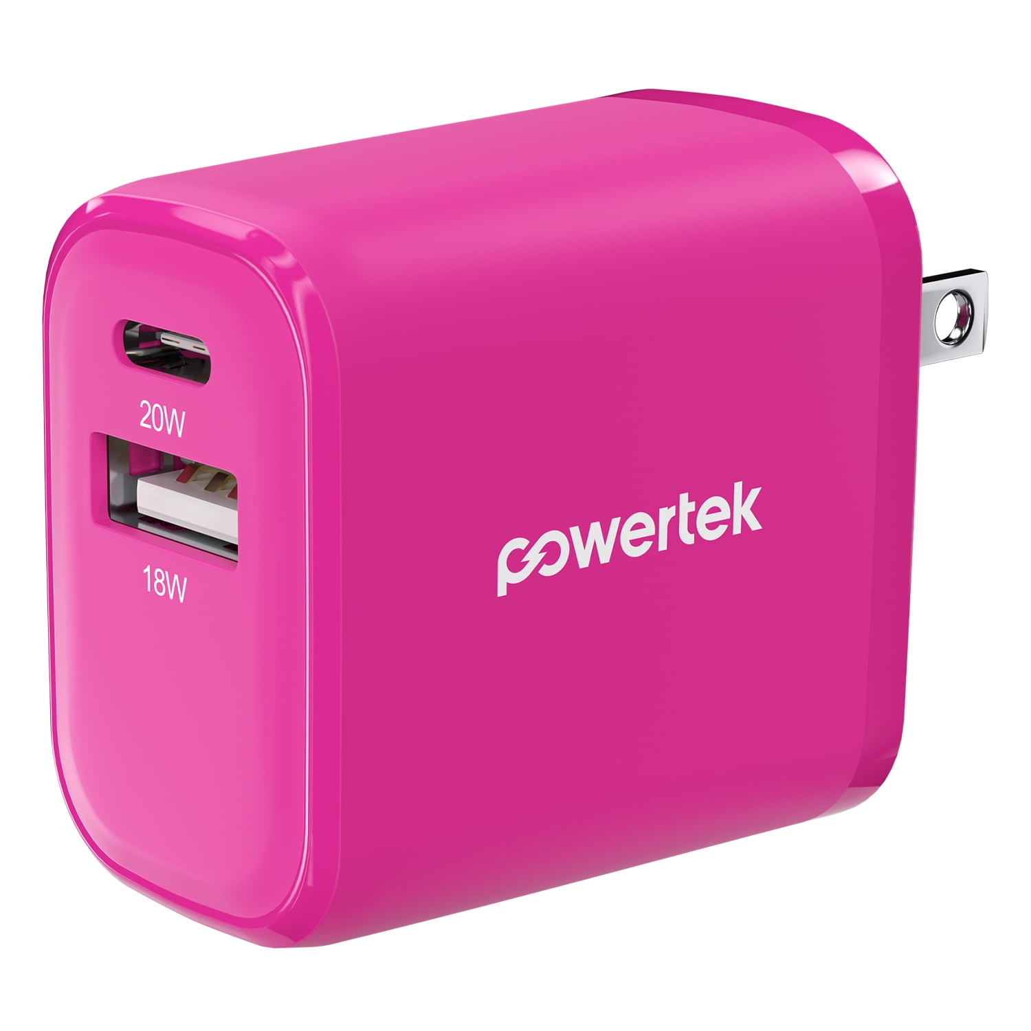 Liquipel Powertek Two Tone 20W Combo Wall Charger - Pink - Walmart.com