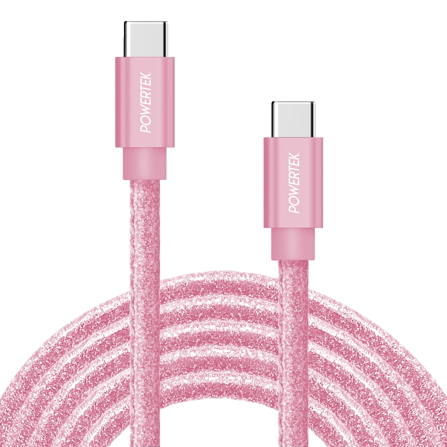 Liquipel Powertek USB-C to USB-C - Pink Glitter - Walmart.com