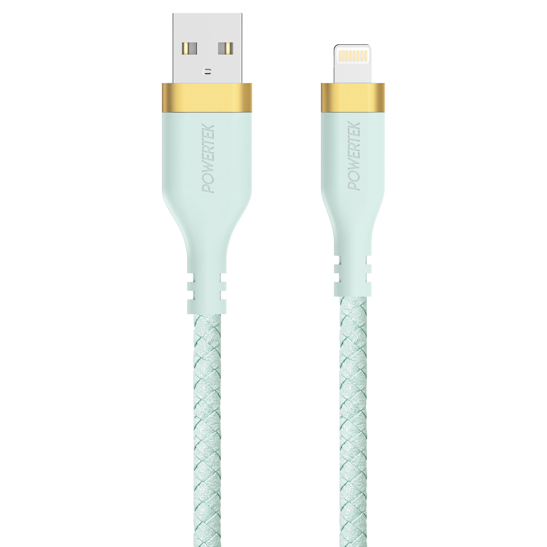 Liquipel Powertek Woven USB-A to Lightning - Mint - Walmart.com