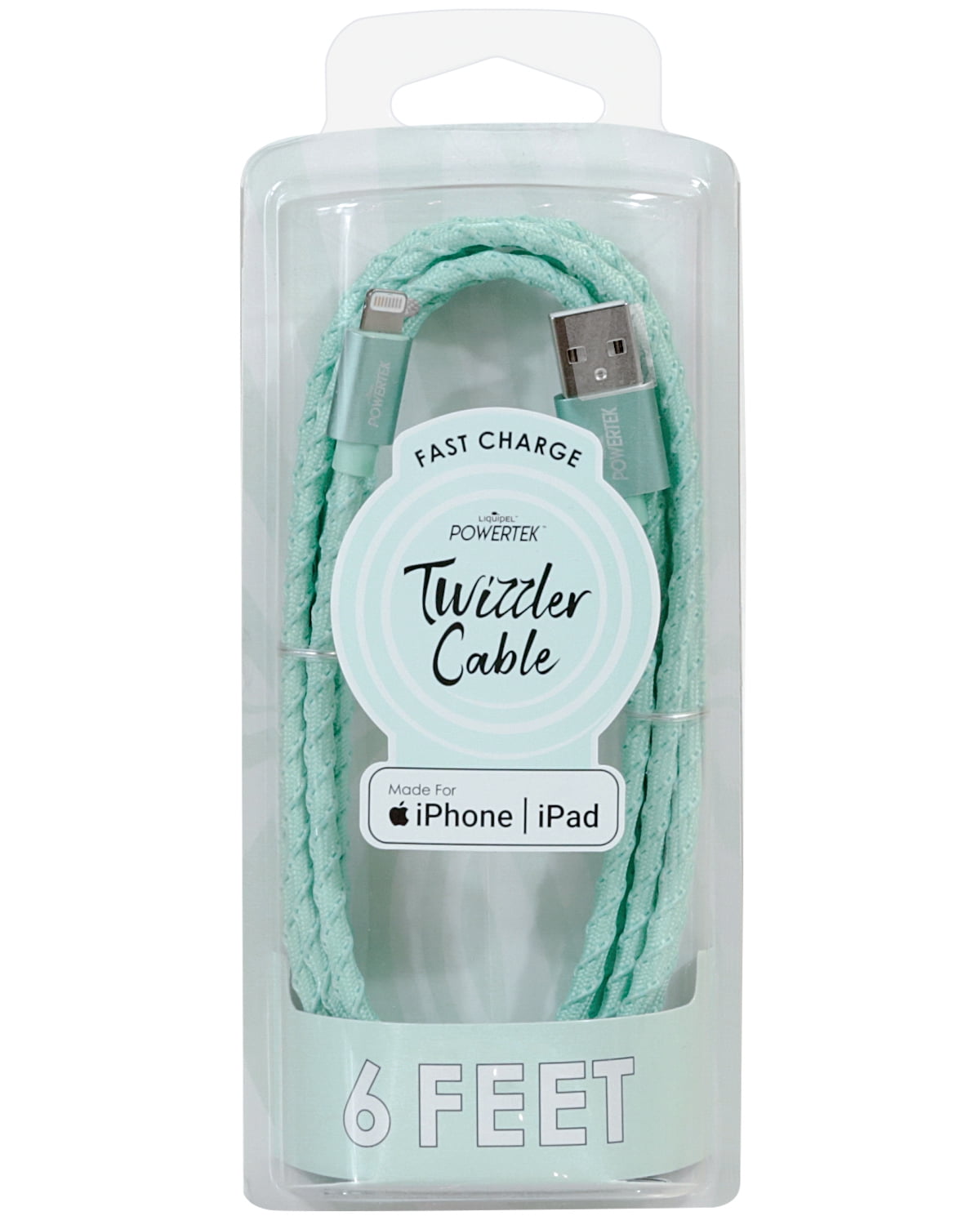 Liquipel Powertek iPad & iPhone Charger Cable, Fast Charging 6ft MFI ...