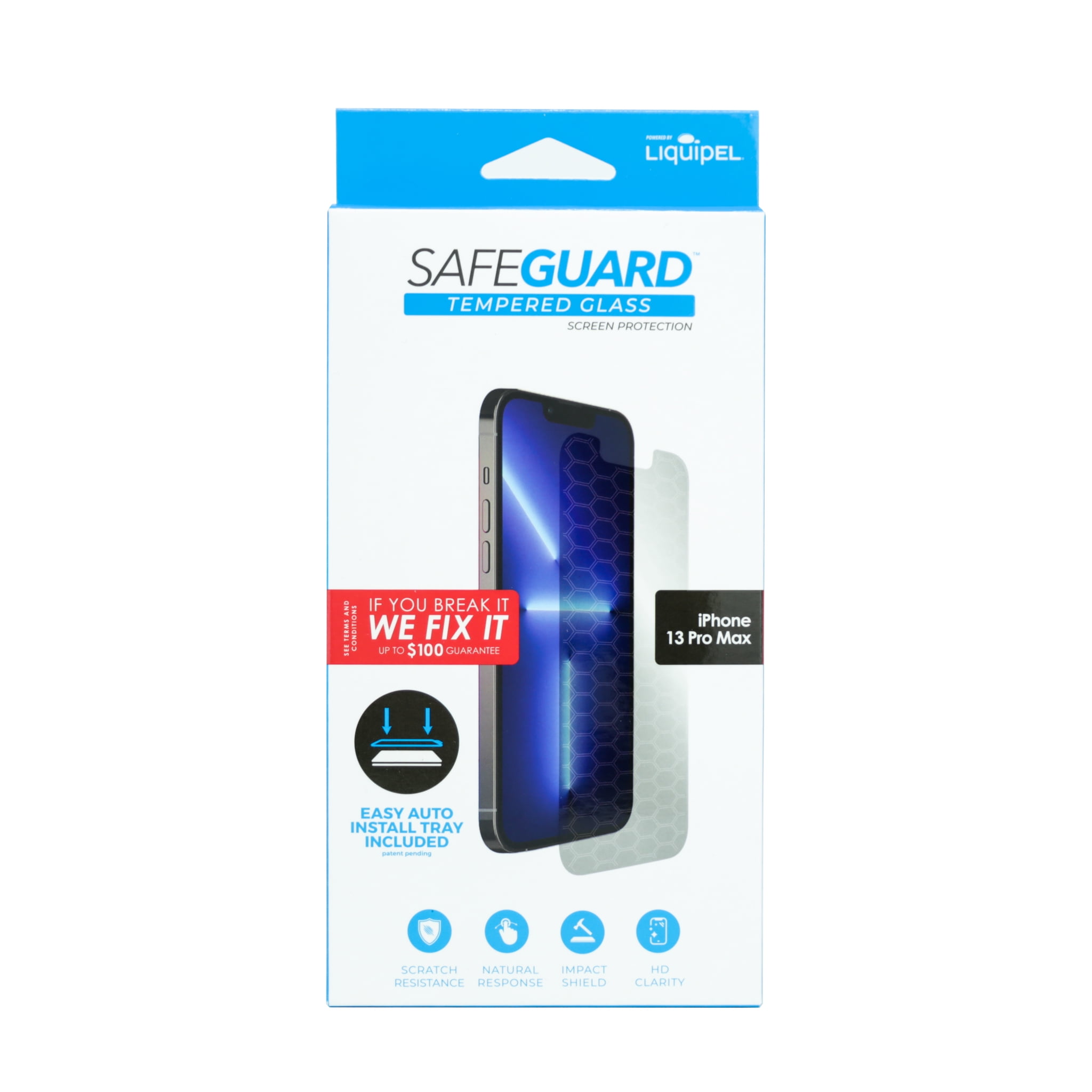 Liquipel Safeguard Tempered Glass Screen Protector for iPhone 14 Pro ...