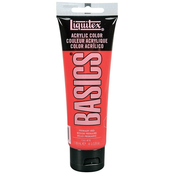Liquitex Acrylic Paint: Primary Red, 118 mL - Walmart.com