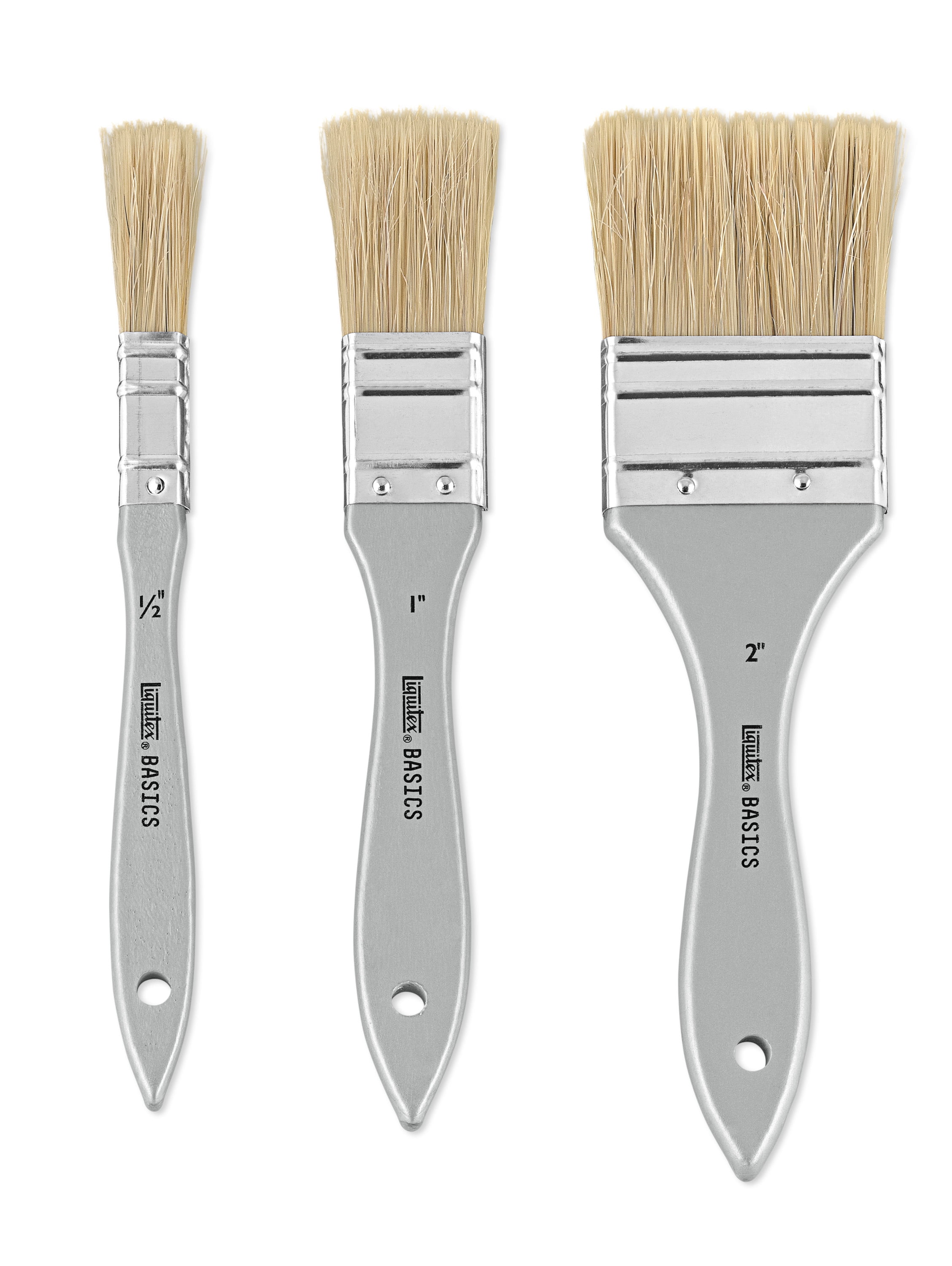 Liquitex BASICS Natural Hair Brush Set, 3-Brush Set - Walmart.com
