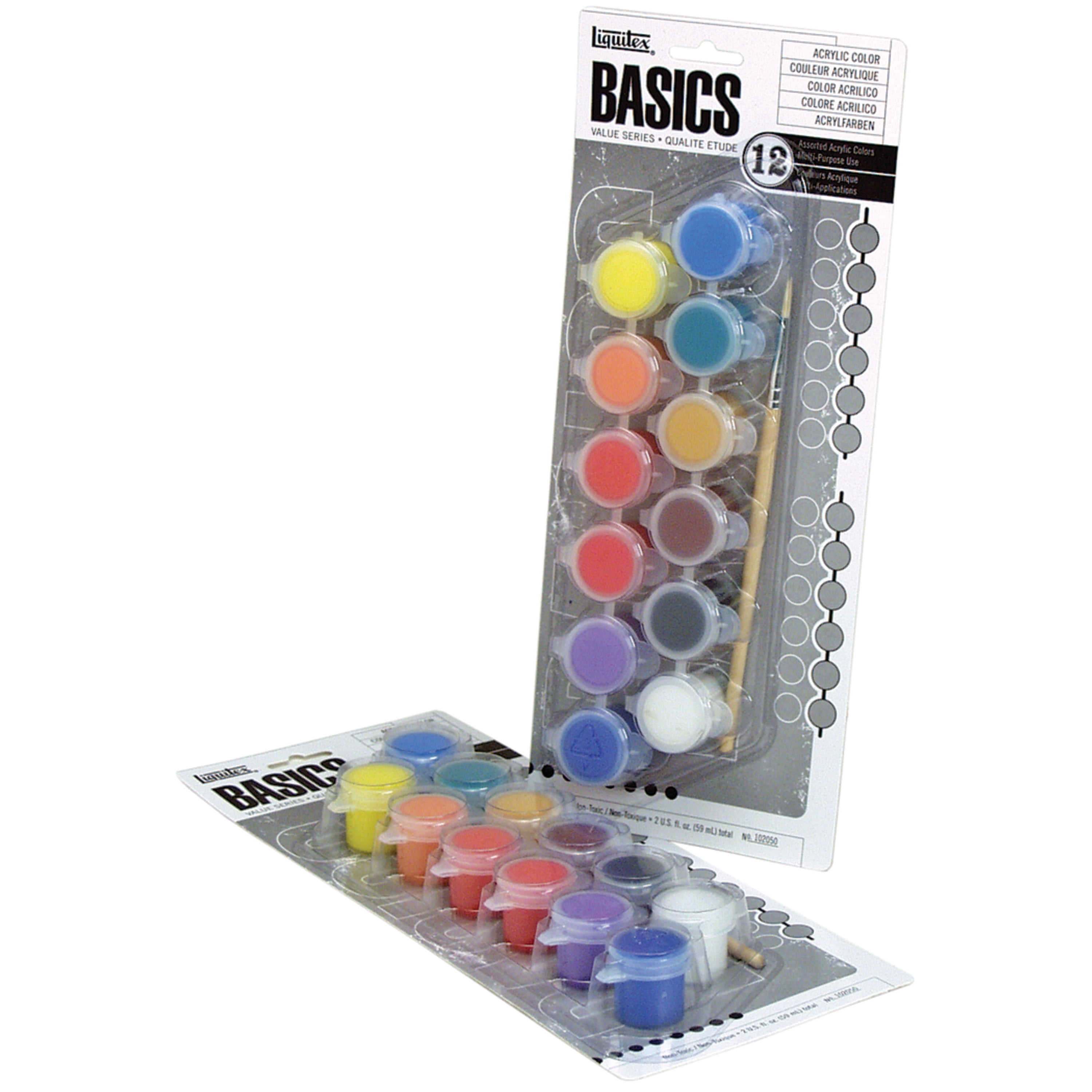 Liquitex BASICS Paint Pot Set, 12-Colors - Walmart.com