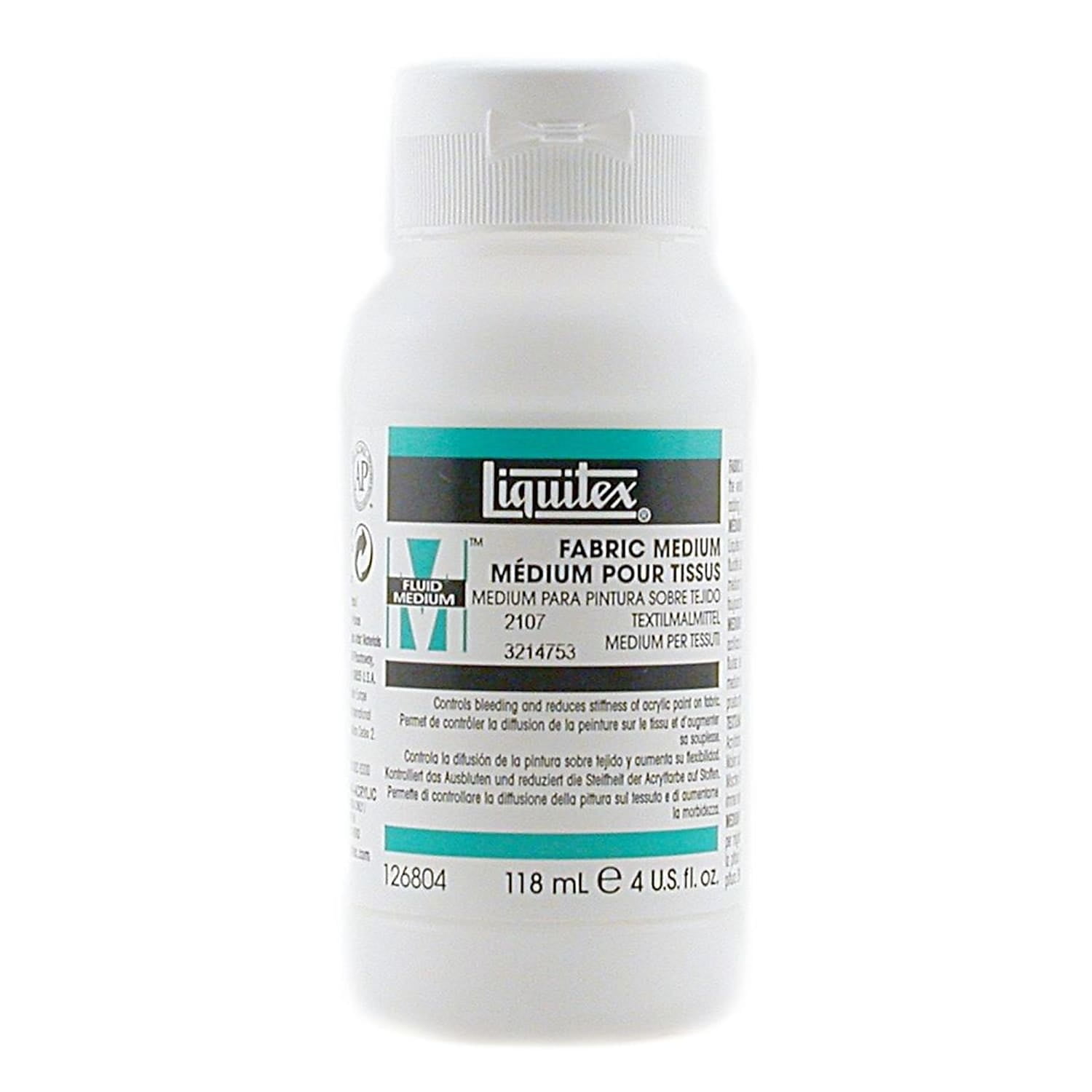 Liquitex Fabric Medium 4Oz Bottle 2/Pack (19840-Pk2) - Walmart.com