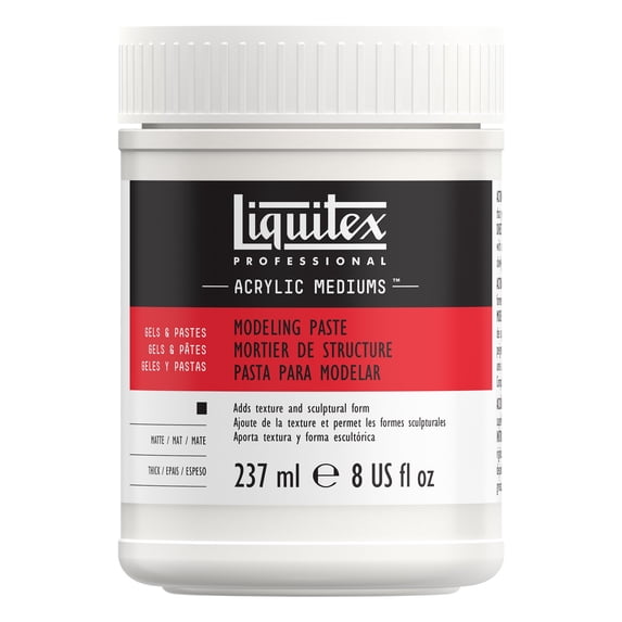 Liquitex Modeling Paste, 8 oz, Lightweight and Flexible - Walmart.com