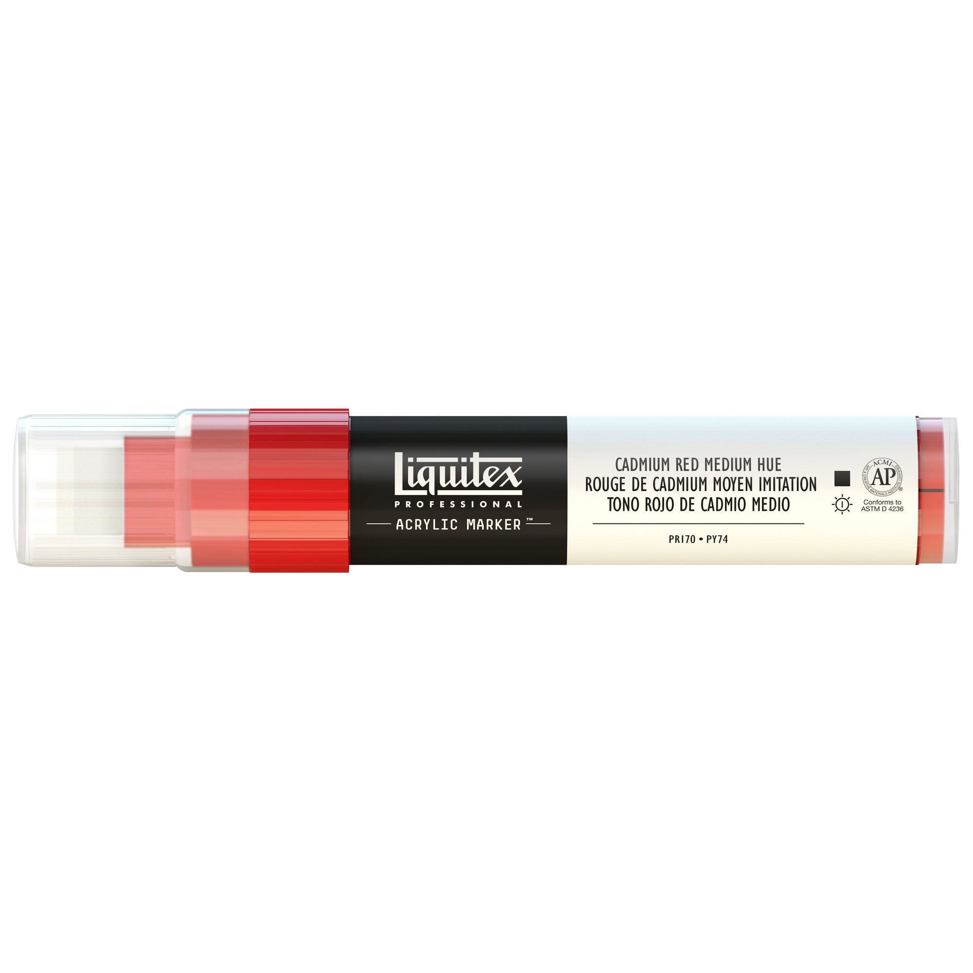 Liquitex Paint Marker, Wide, 15mm Nib, Cadmium Red Medium Hue - Walmart.com