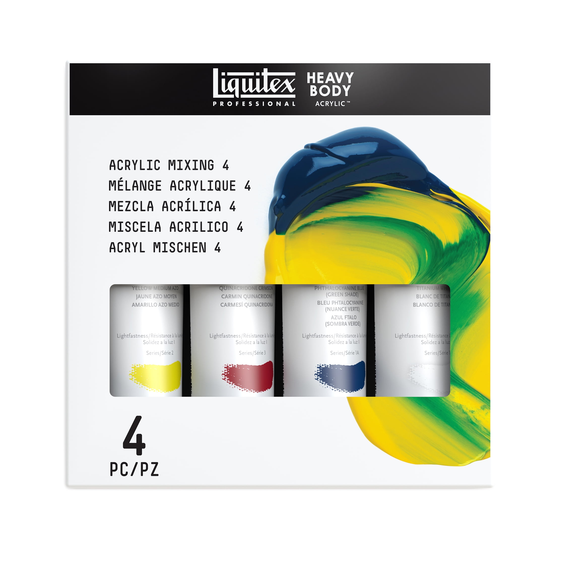 Liquitex Primary Colors Mixing Set, 4-Colors - Walmart.com