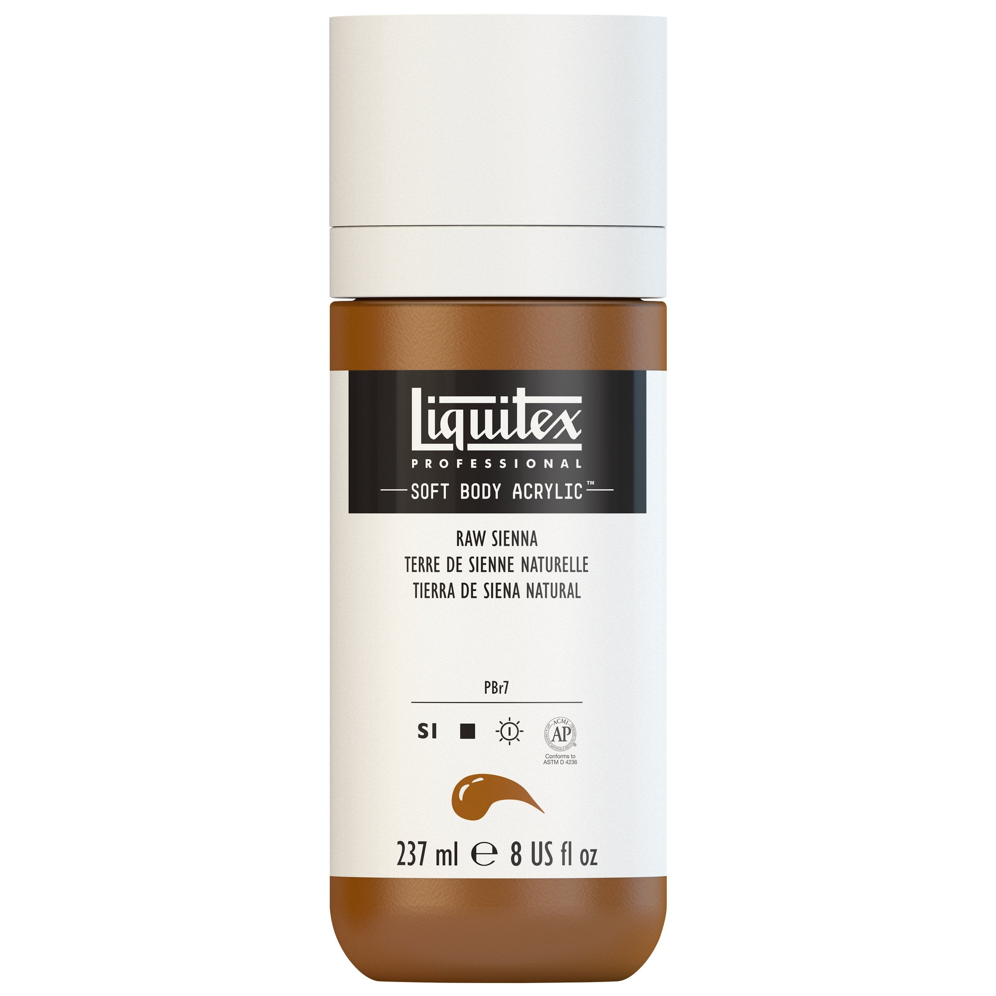 Liquitex Professional Soft Body Acrylic Color, 8 oz. Bottle, Raw Sienna ...