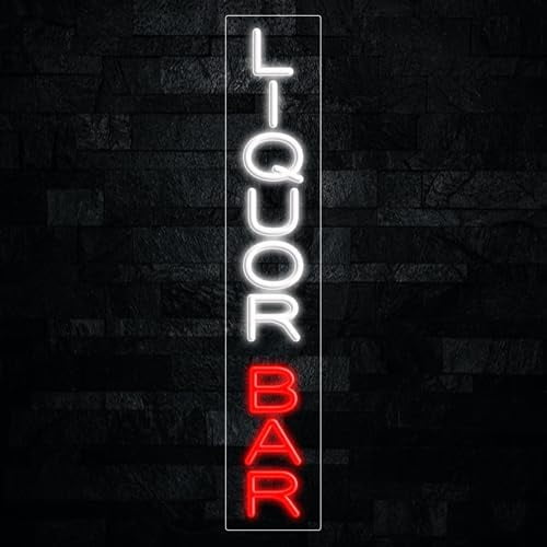 Liquor Bar LED Neon Sign 5"L x 27"H #32446 - Walmart.com