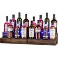 Liquor Bottle Display Shelf, Wood Bar Shelves, Tabletop Wine Rack ...
