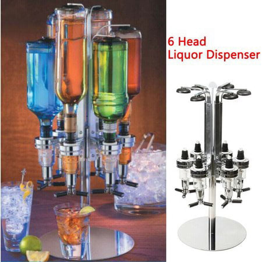 Liquor Dispenser Wall Mounted 25ml Portable Beverage Wine Beer Racks 6 ...