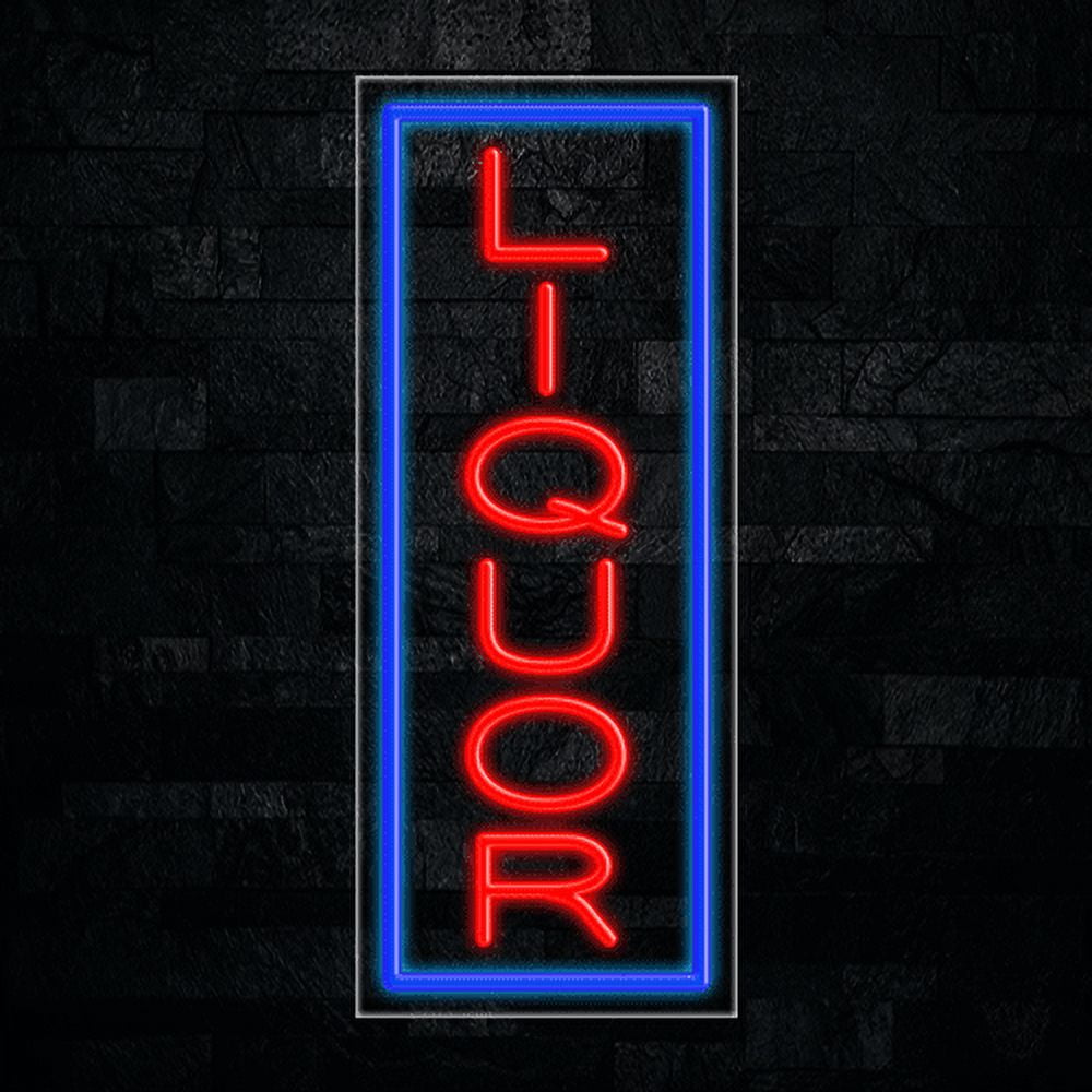 Liquor-LED Neon Sign 12"L x 30"H #30999 - Walmart.com