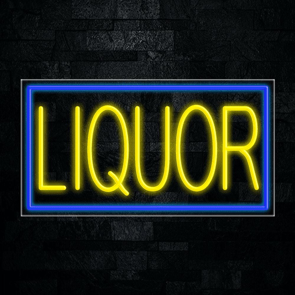 Liquor-LED Neon Sign 33"L x 18"H #31087 - Walmart.com
