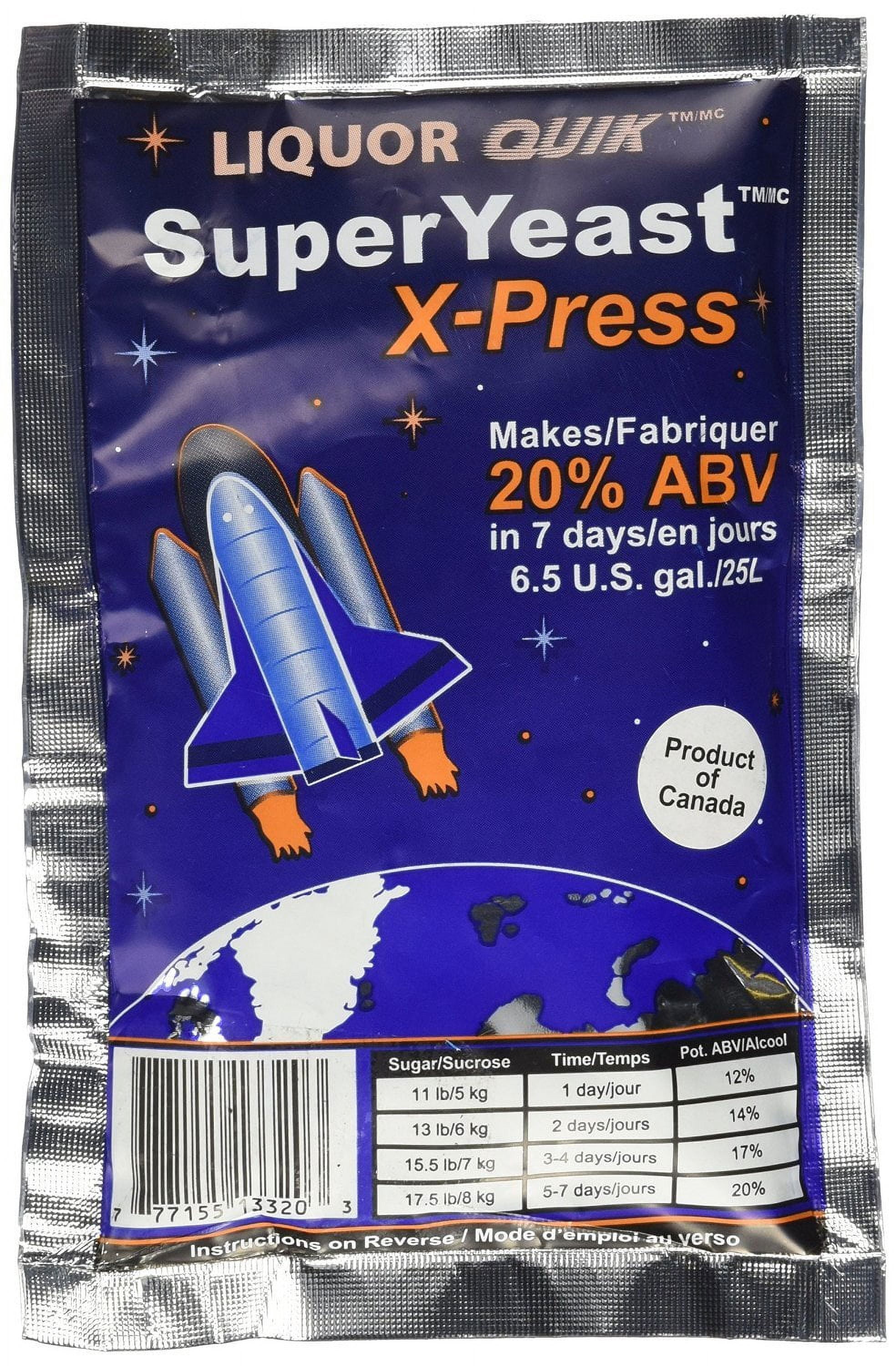 Liquor Quik Super Yeast X-Press (Makes 6.5 U.S. gal./25L) - Walmart.com