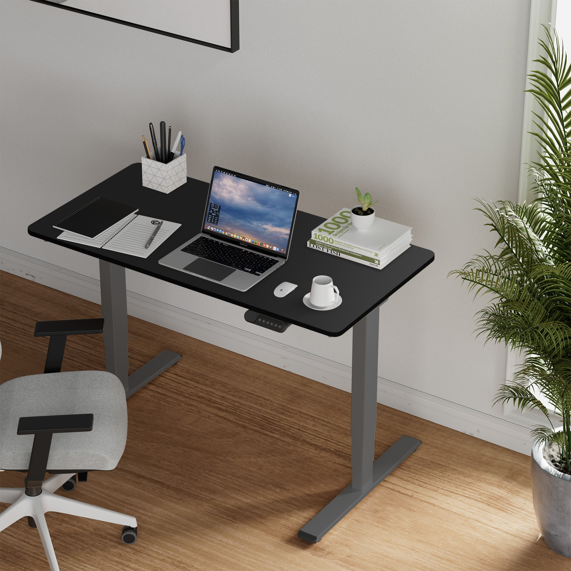 Lirago Electric Standing Desk Dual Motor, 3-Stage Adjustable Height ...