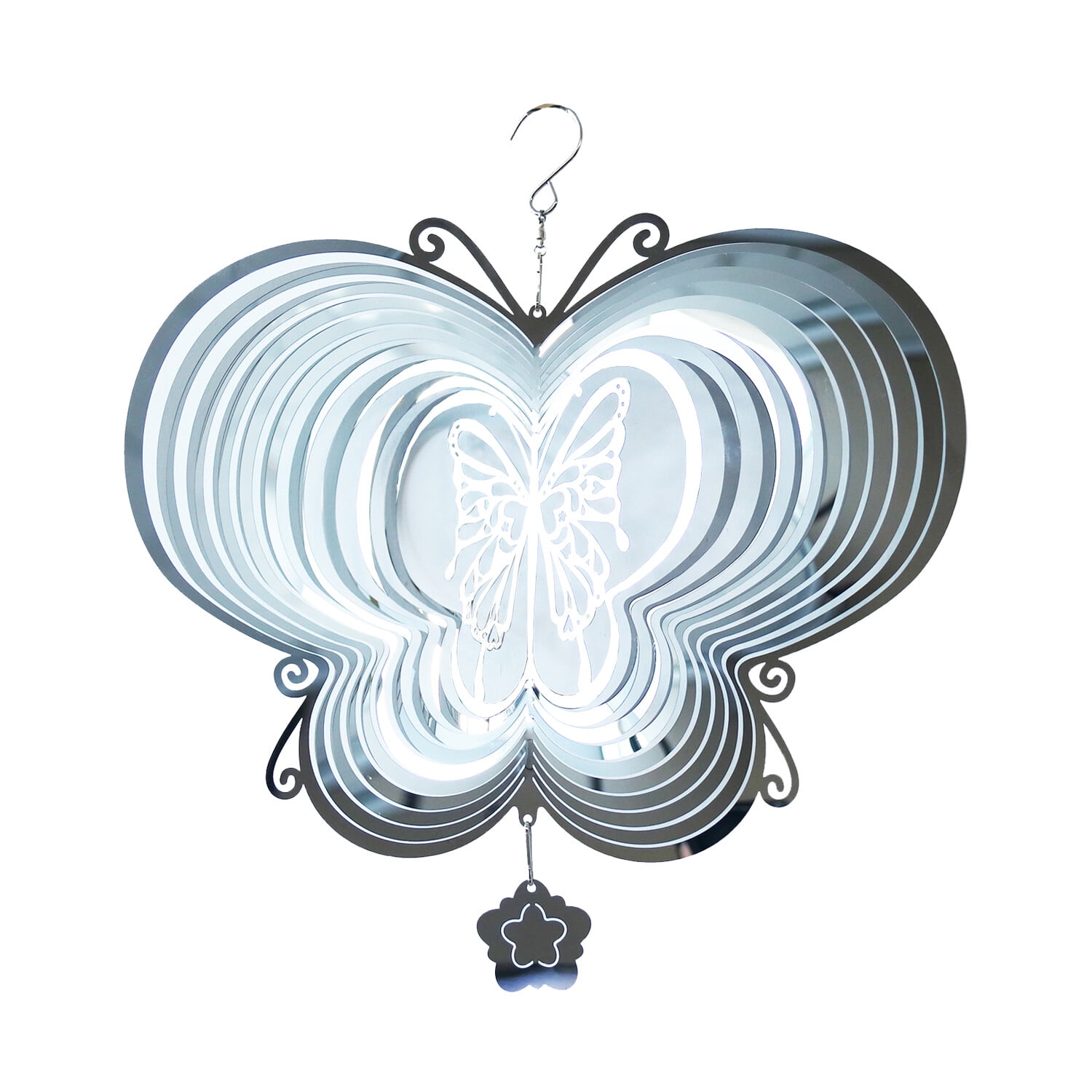 Liranovly 3D Metal Butterfly Wind Spinner-Hanging 12in Spinfinity ...