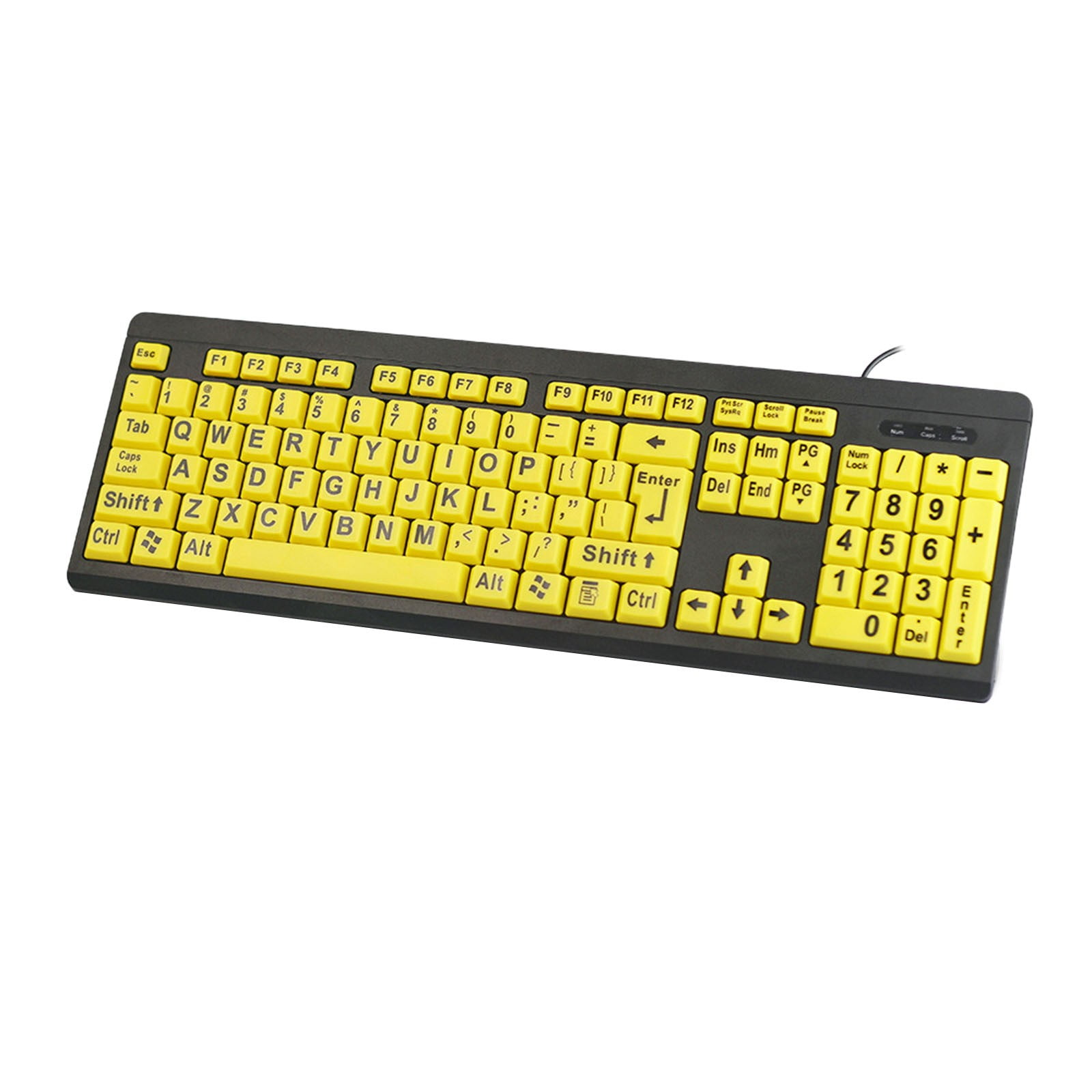 Lirau Elderly Keyboard To Eyes USB Wired Keyboard To Myopia Large ...