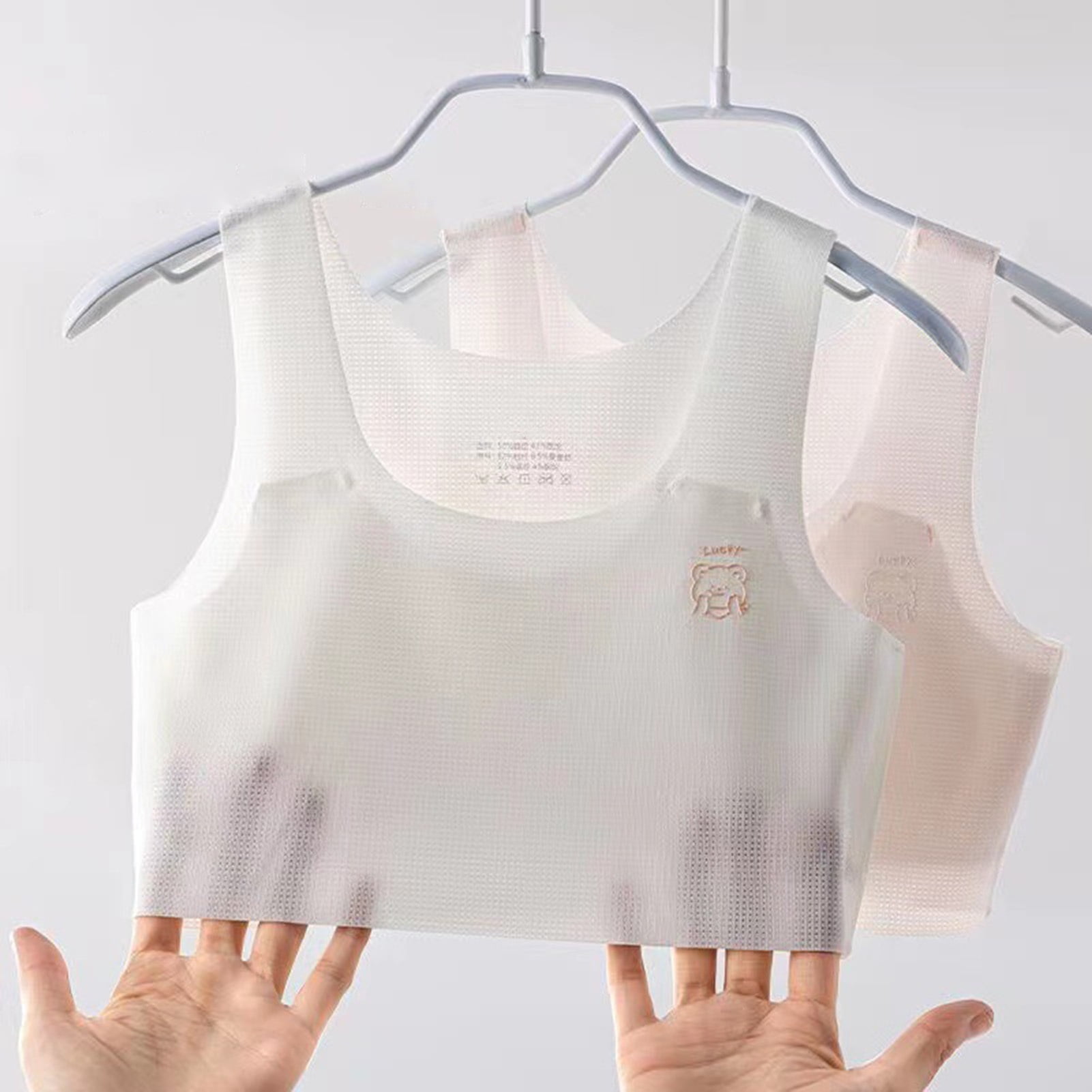 Lirehad Girl Development Period Bra with Wide Elastic Straps Seamless ...