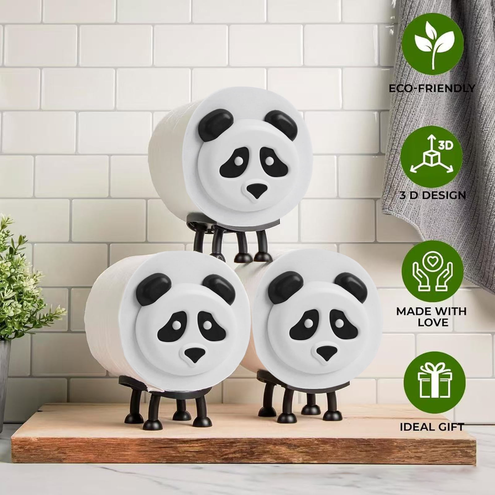 Lirehad Toilet Paper Holder Funny Animal Design Easy to Install Novelty ...