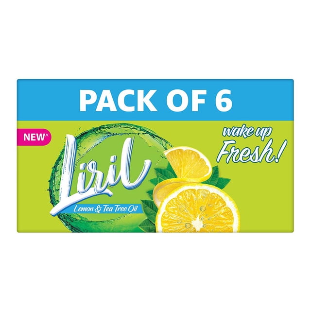 Liril Lemon & Tea Tree Oil Soap, 125 G (Pack Of 6) - Walmart.com