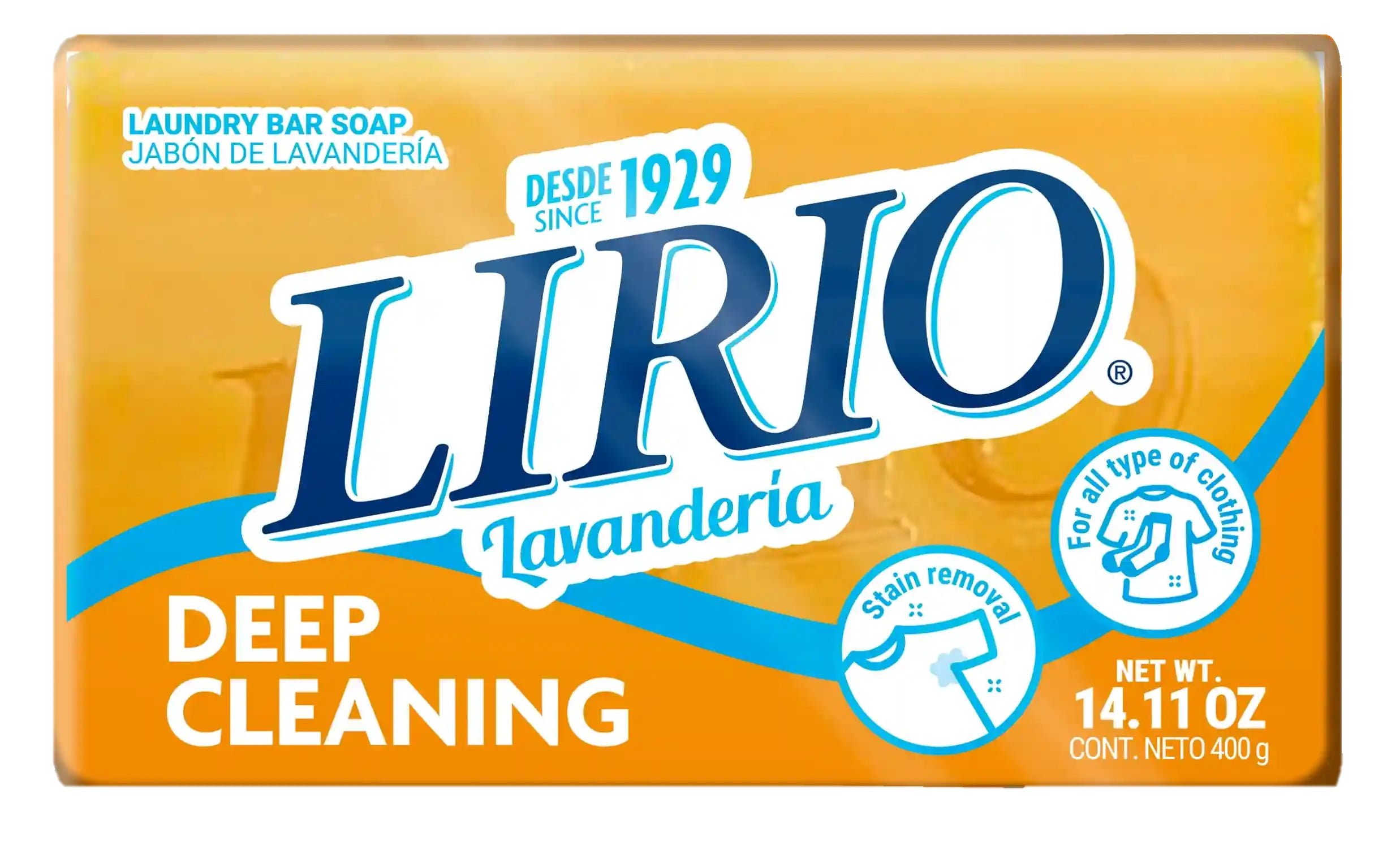 Tan Lirio 400g Laundry Bar Soap - Deep Cleaning, Gentle on Fabrics ...