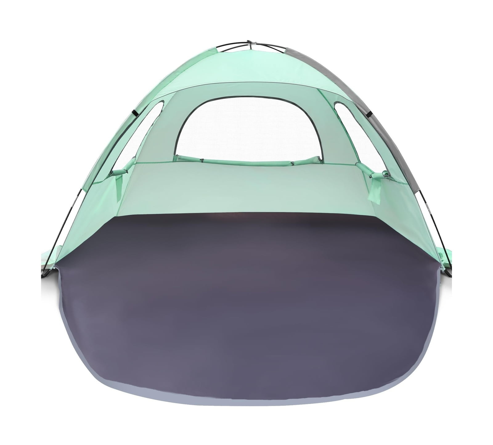 Lirted Beach Tent Anti-UV Portable Sun Shade Shelter for 3/4/6/8 Person, Extendable Floor with 3 ...