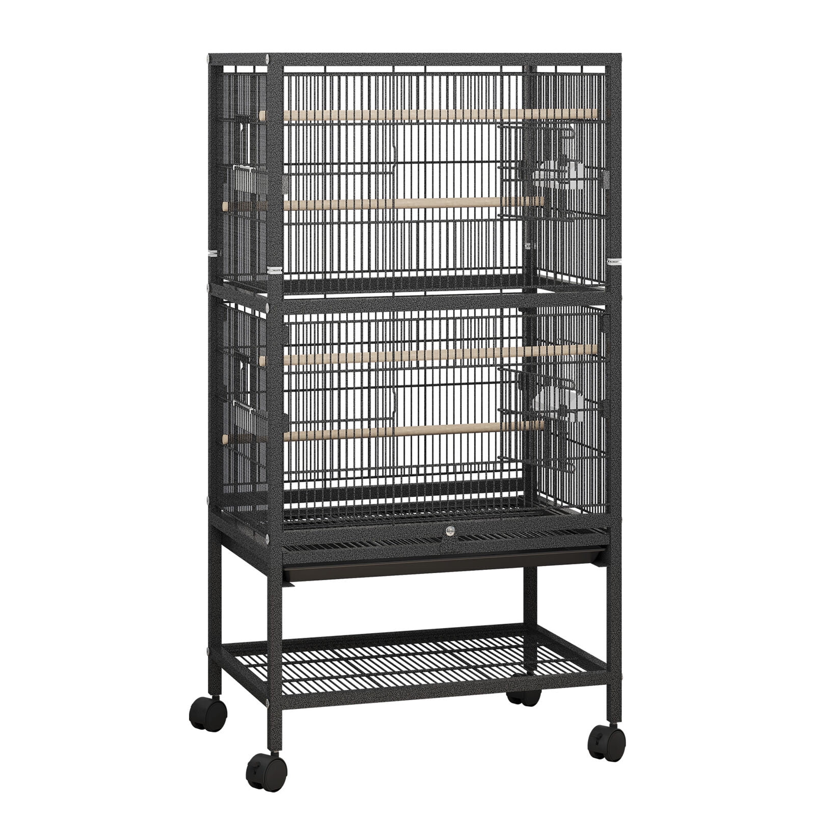 Lirted Bird Cage Metal Parrot Cage Flight Cage for Cockatiels African ...