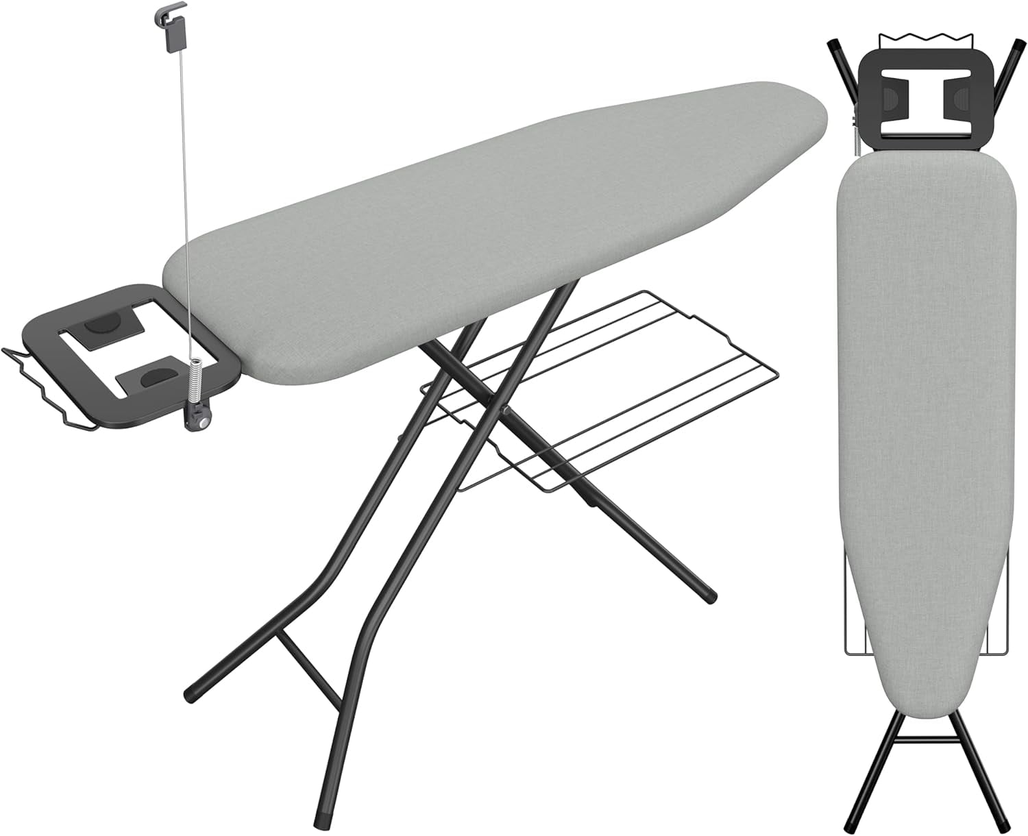 Lirted Ironing Board, Compact Iron Board with Cord Holder, Steam Iron ...