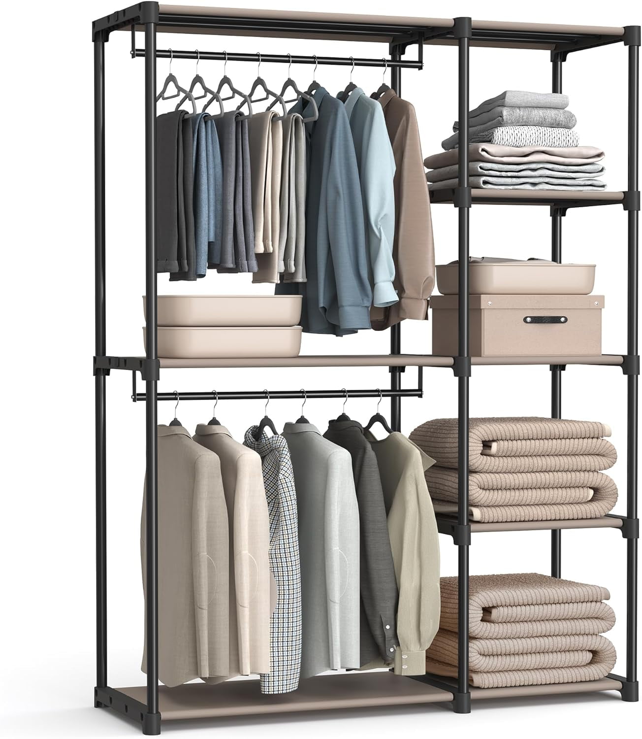 Lirted Portable Closet, Freestanding Closet Organizer, Clothes Rack ...