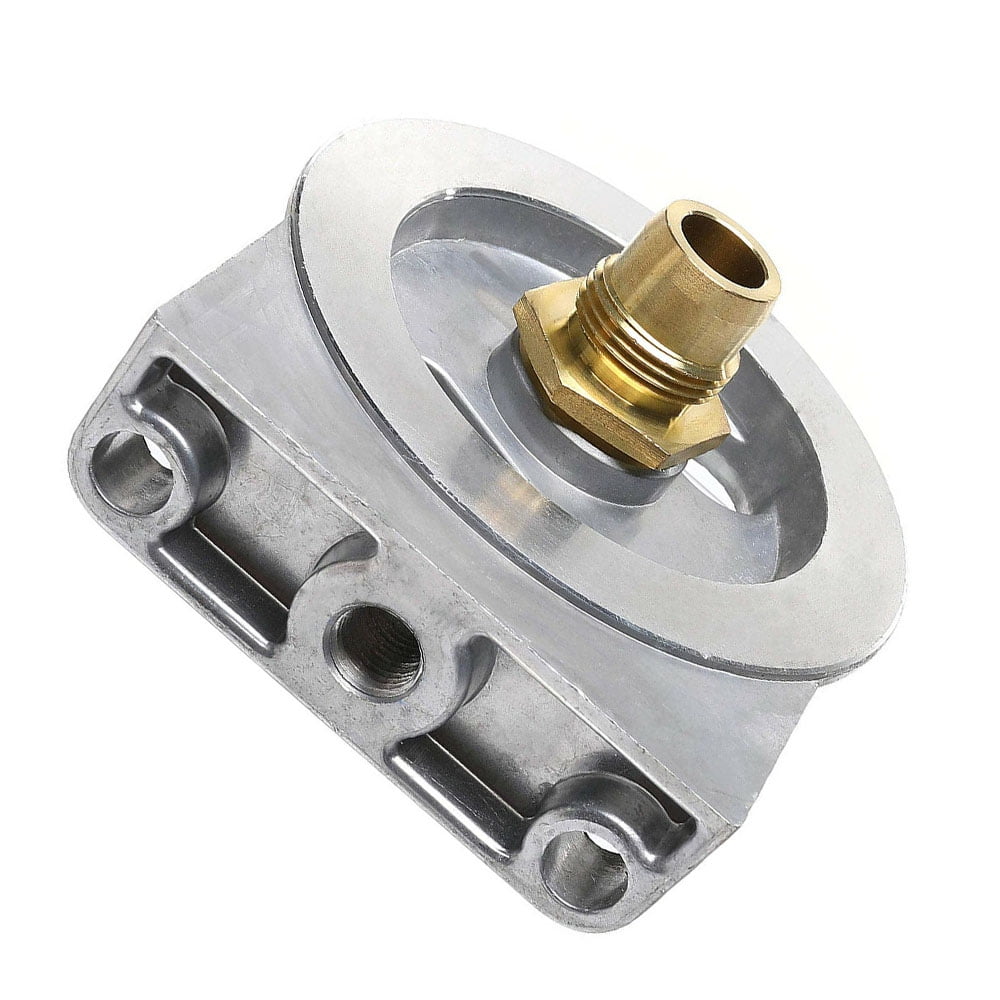 LisFaxbo F2TZ9B249A Fuel Filter Housing Fitting Silver For 1983-1994 ...
