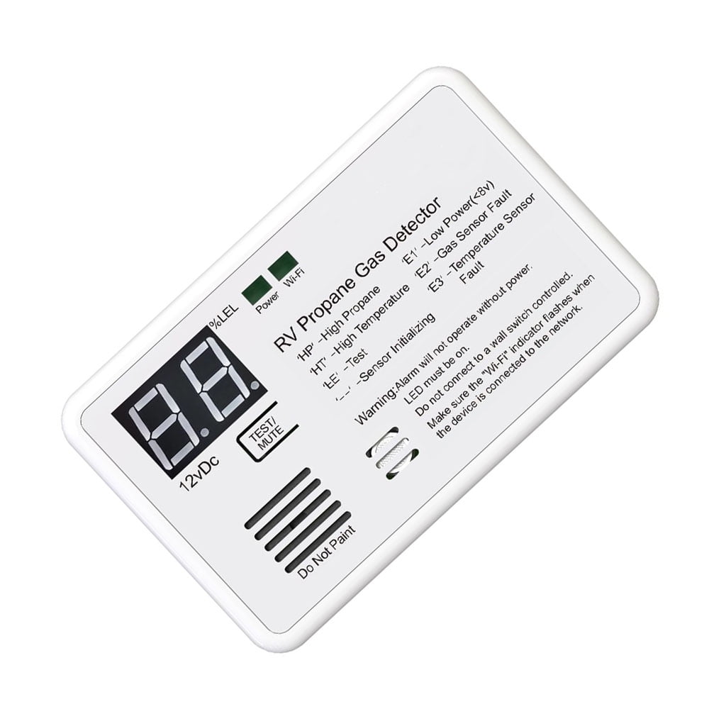 LisFaxbo Smart Propane Gas Detector DC 12V 85dB Loud Alarm 2.4Ghz Wi-Fi ...