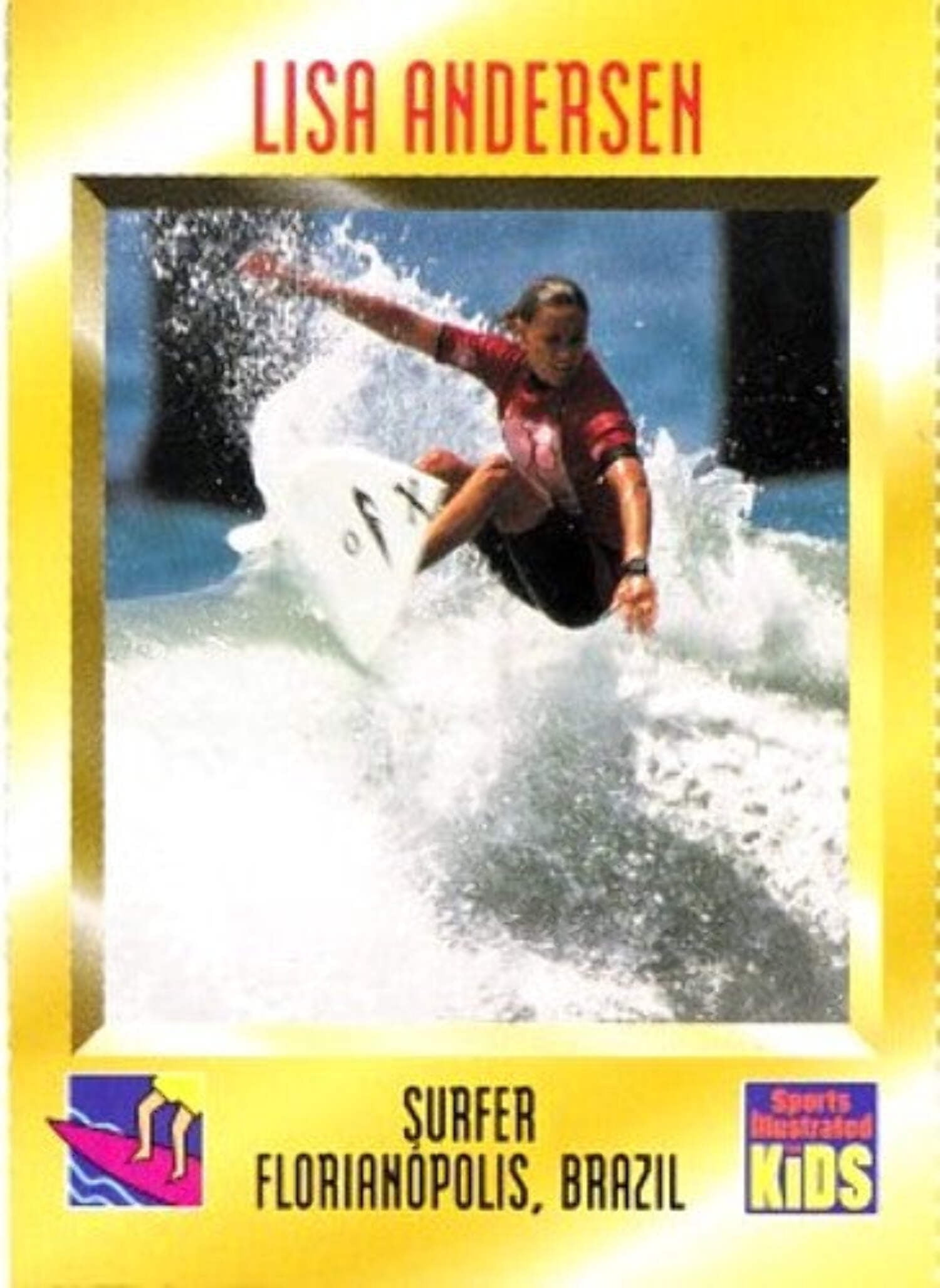 Lisa Andersen 1995 Sports Illustrated for Kids surfing Rookie Card - Walmart.com