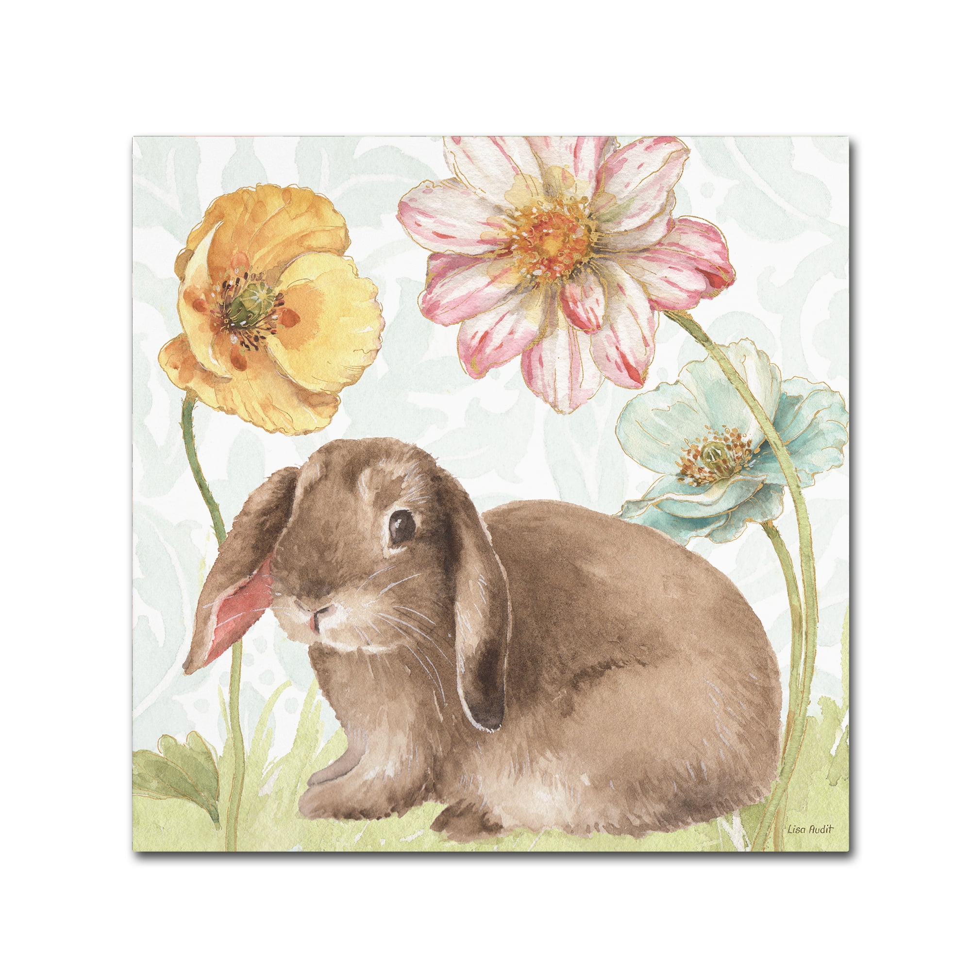 Lisa Audit 'Spring Softies Bunnies III' Canvas Art - Walmart.com