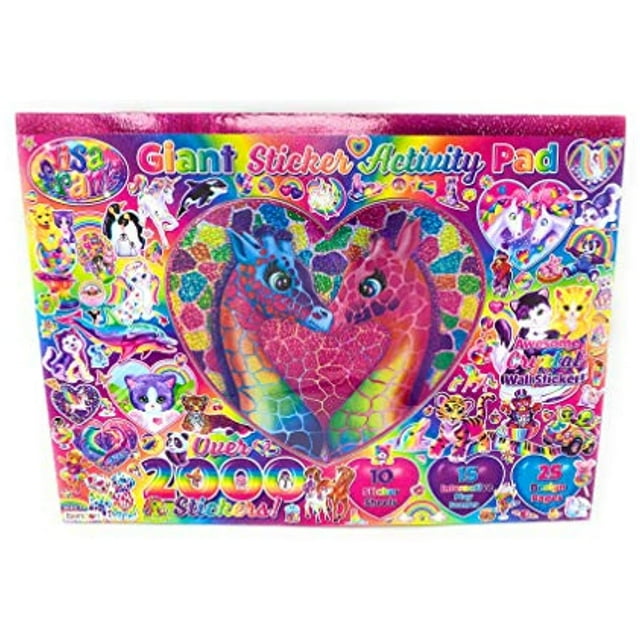 Lisa Frank Giant Kids Sticker Activity Toy: 2000+ Stickers, 10 Sheets ...