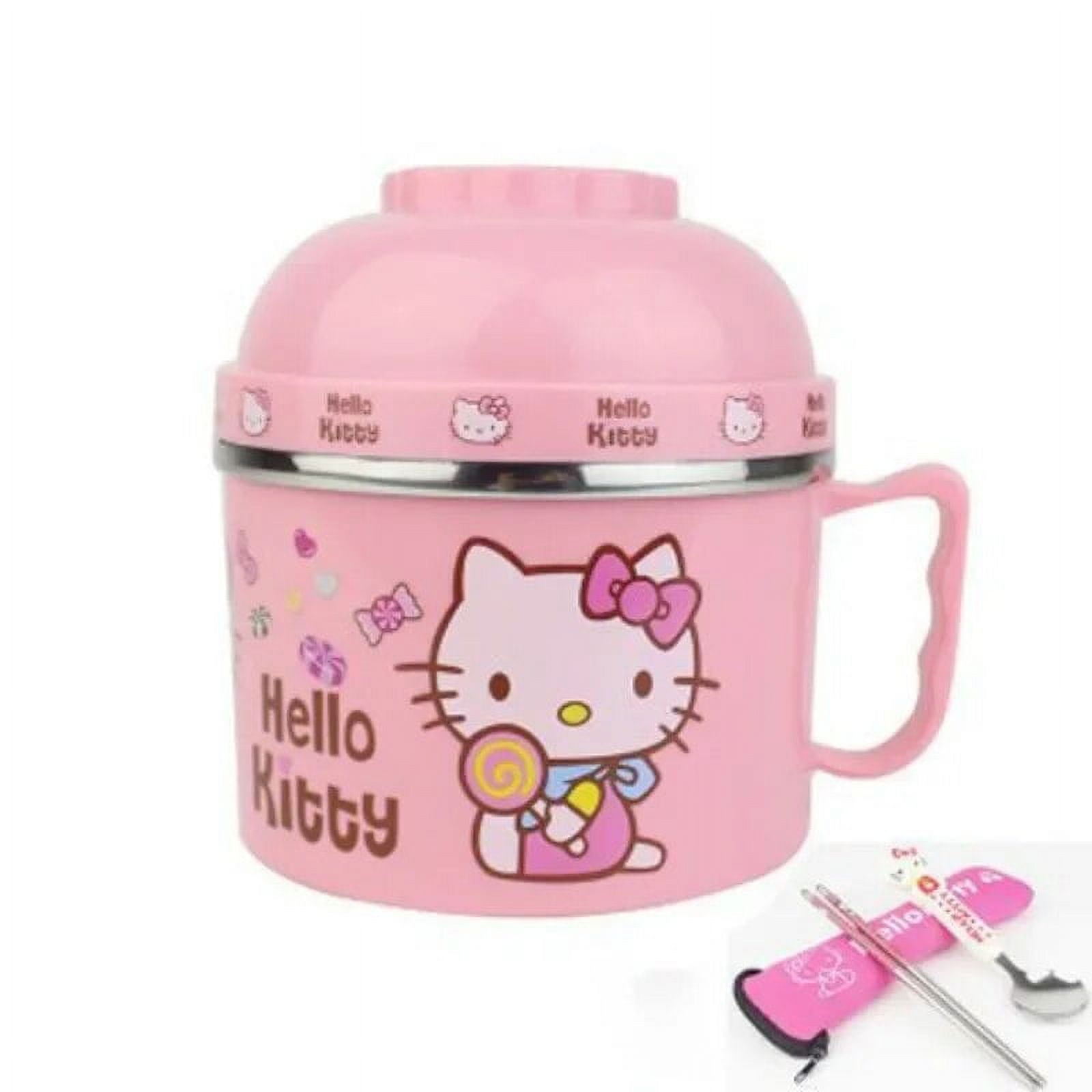 Lisa Hello Kitty Insulated Metal Reusable Lunch Box - Walmart.com