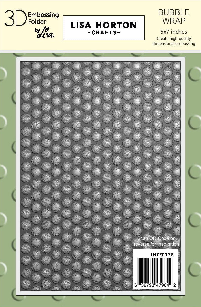 Lisa Horton Crafts Embossing Folder 5"X7"-Bubble Wrap - Walmart.com