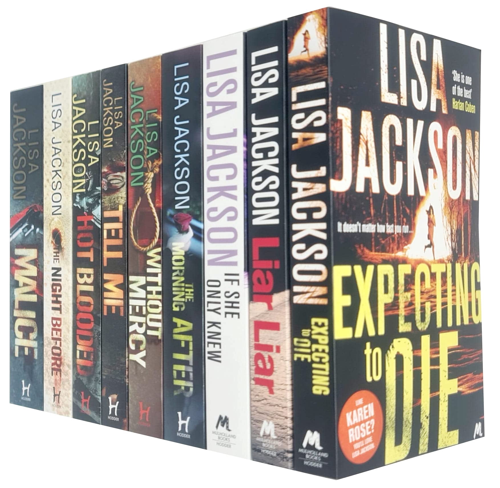 Lisa Jackson Collection 9 Books Set (Expecting to Die, Liar Liar, If ...
