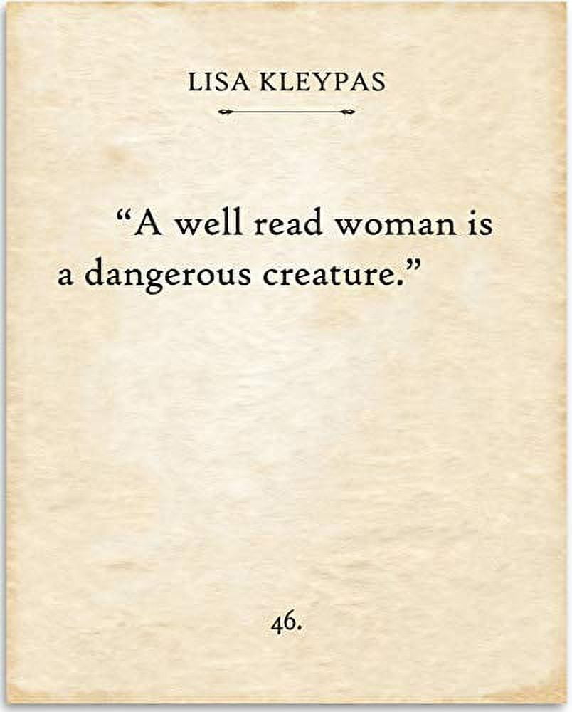 Lisa Kleypas - A Well Read Woman Is A Dangerous Creature - Book Page ...