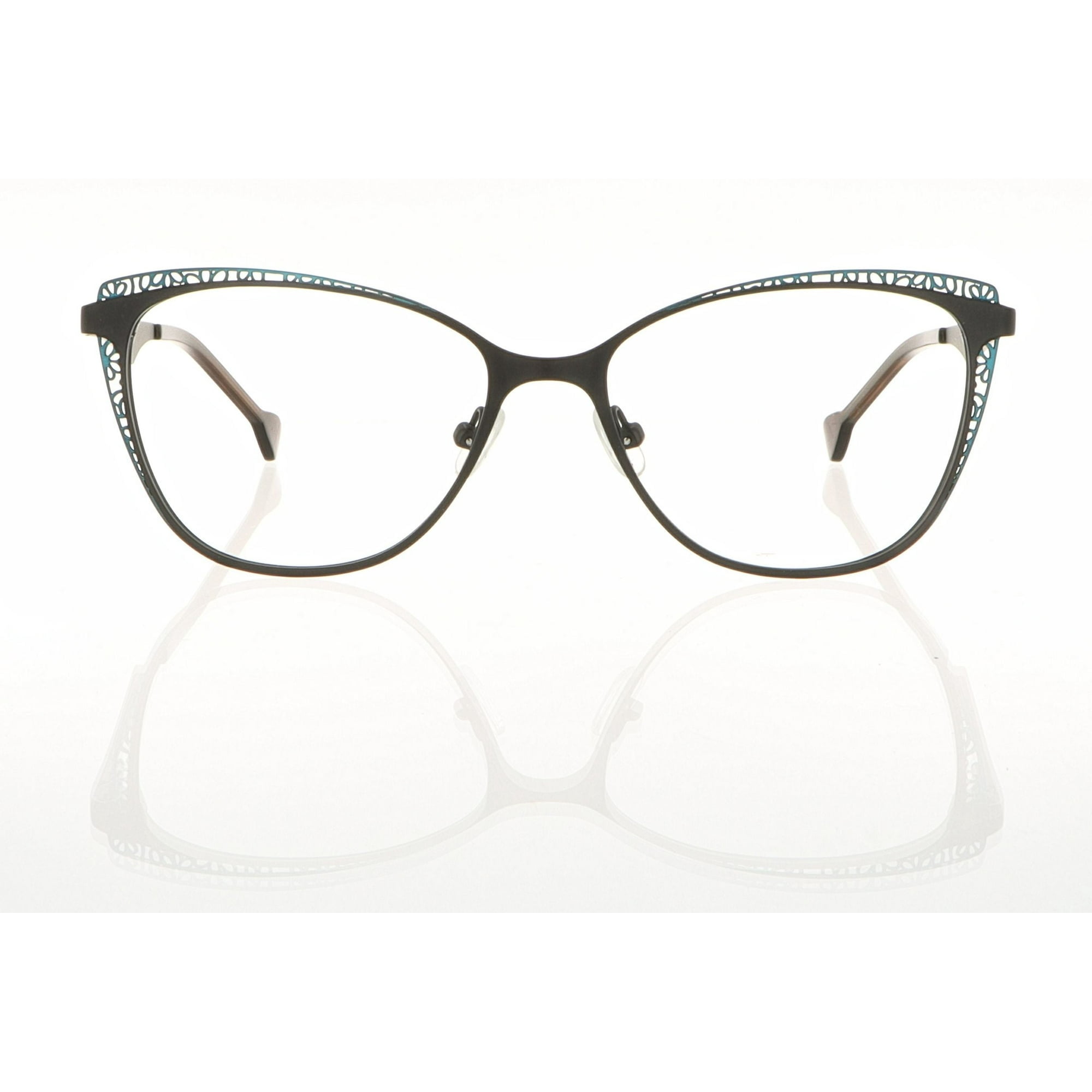 Lisa Loeb Eyeglasses Frames for Women, Better View 209, Licorice Teal ...