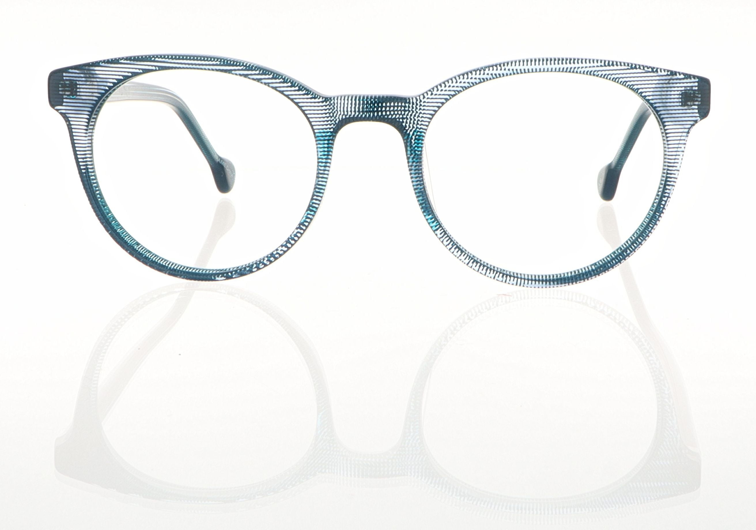 Lisa Loeb Eyeglasses Frames for Women, Blue Sky 204, Electric Blue, 49 ...