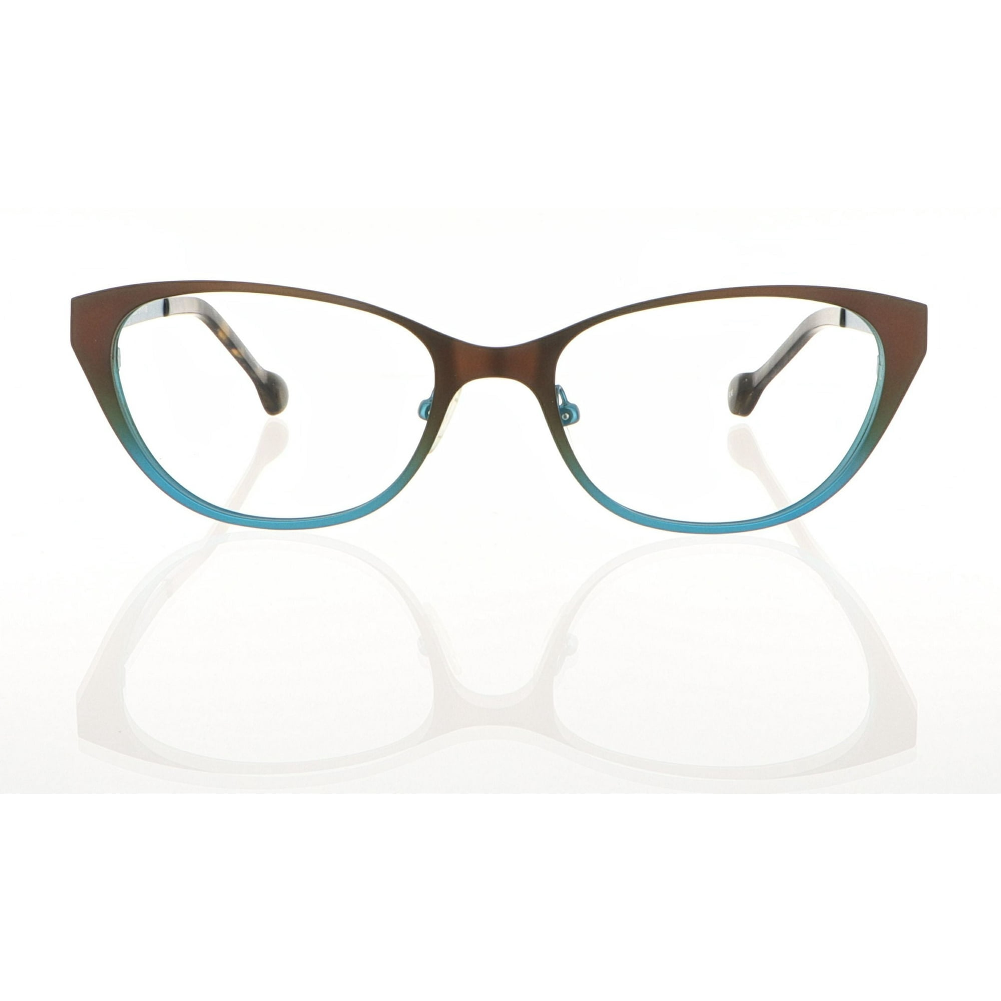 Lisa Loeb Eyeglasses Frames for Women, Electric 153, Chocolate Aqua, 51 ...