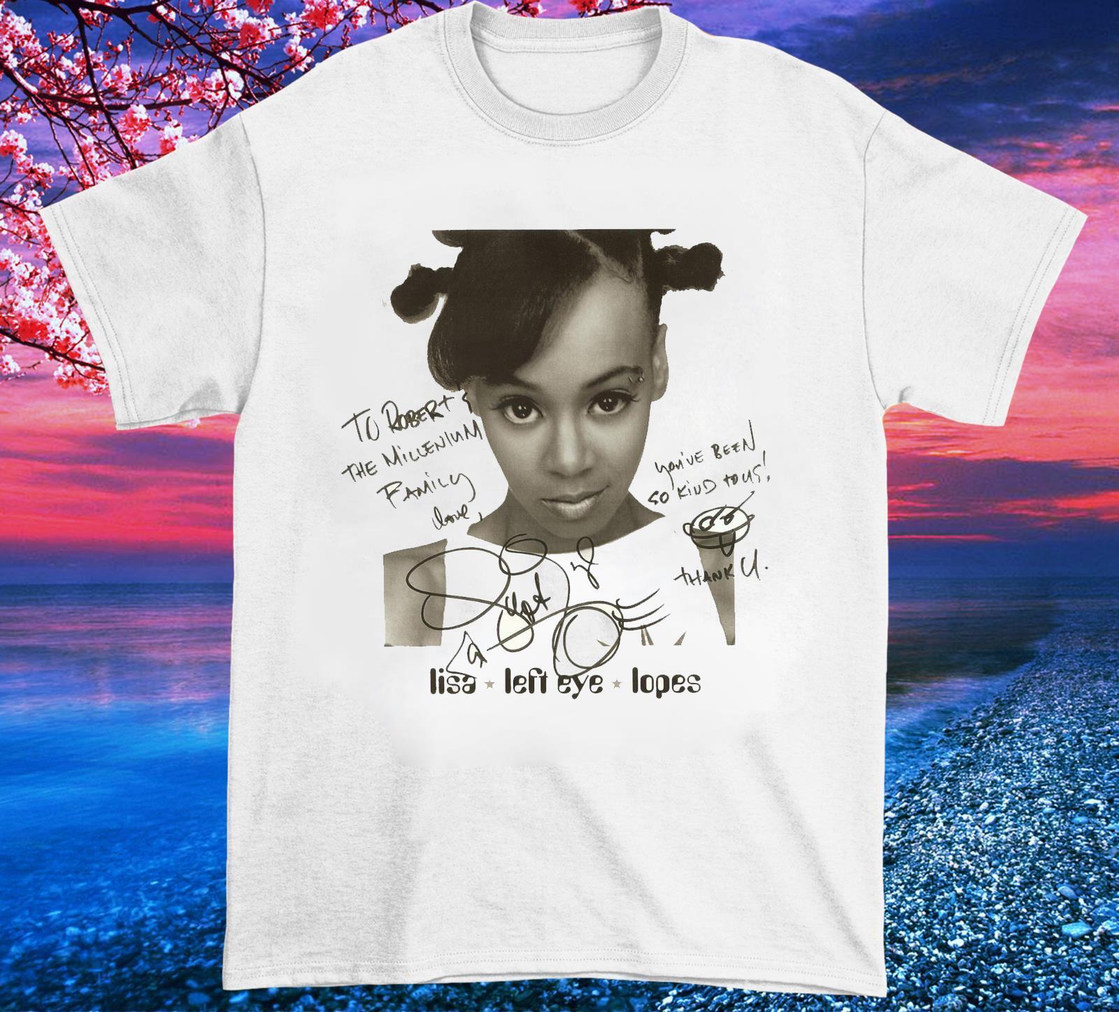 Lisa Lopes Lisa Left Eye Signature T Shirt Size S-3XL Fastship ...