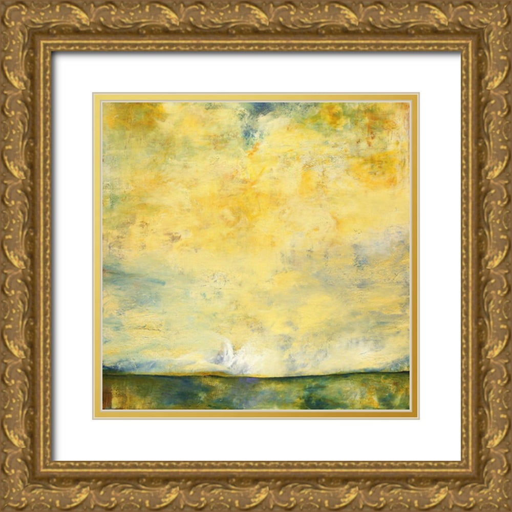 Lisa Mann Fine Art 26x26 Gold Ornate Wood Framed with Double Matting ...