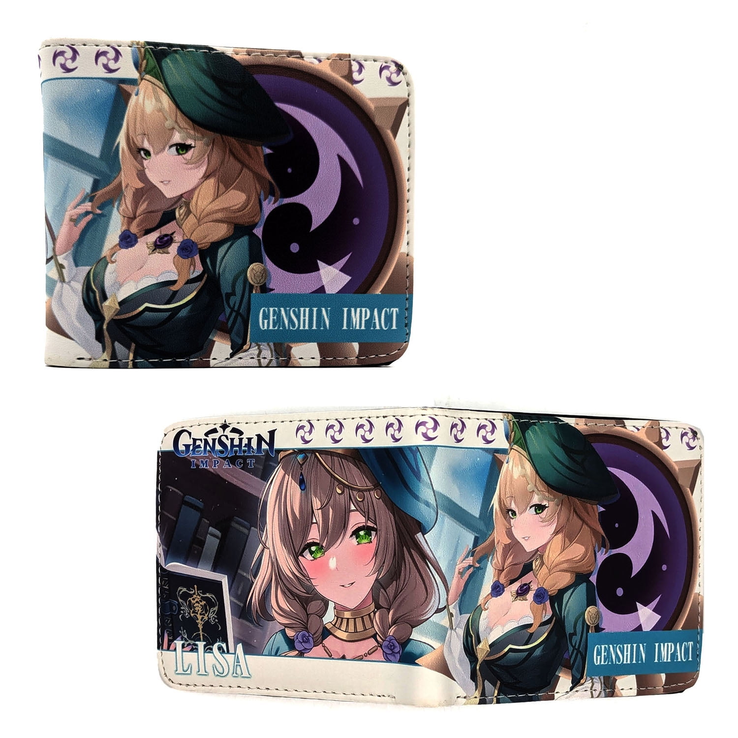 Lisa Minci Sumeru Outfit - Genshin Impact 4x5" Bi-Fold Wallet - Walmart.com
