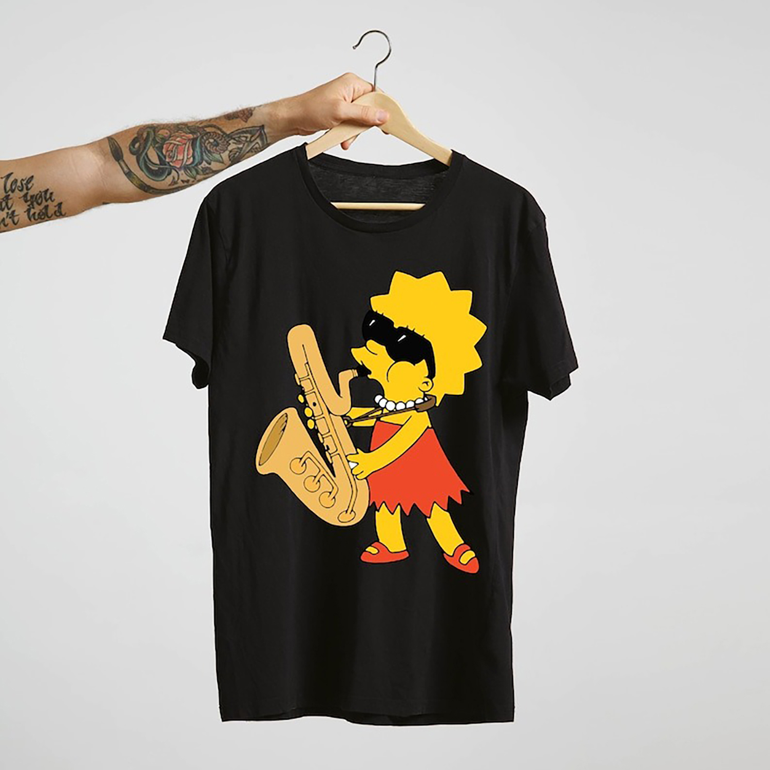 Lisa Simpson Saxophone Tshirt, Simpsons Family Tshirt, Cartoon Tee ...