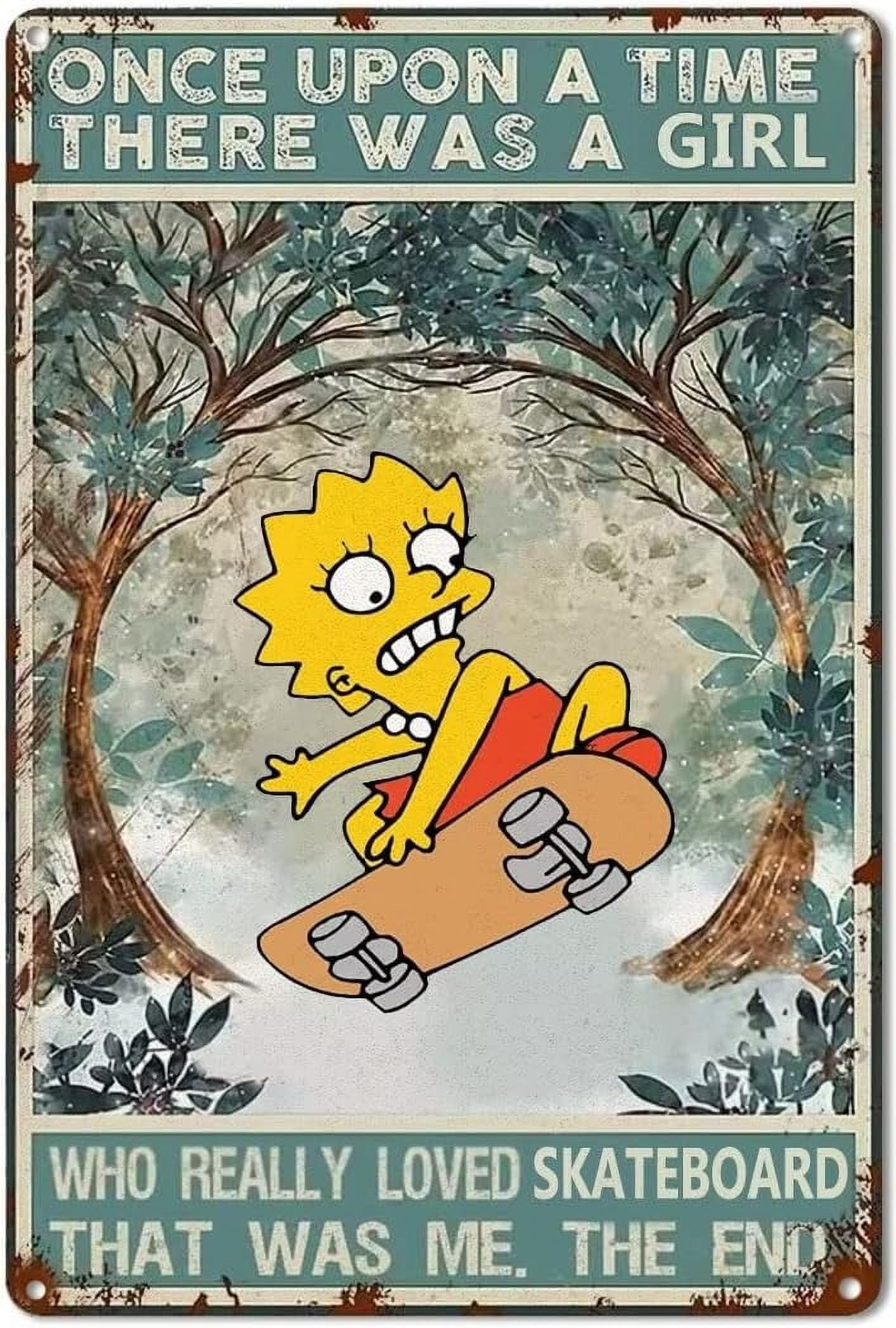 Lisa Simpson Skateboard 35 Piece Wooden Jigsaw Puzzles For Adults ...