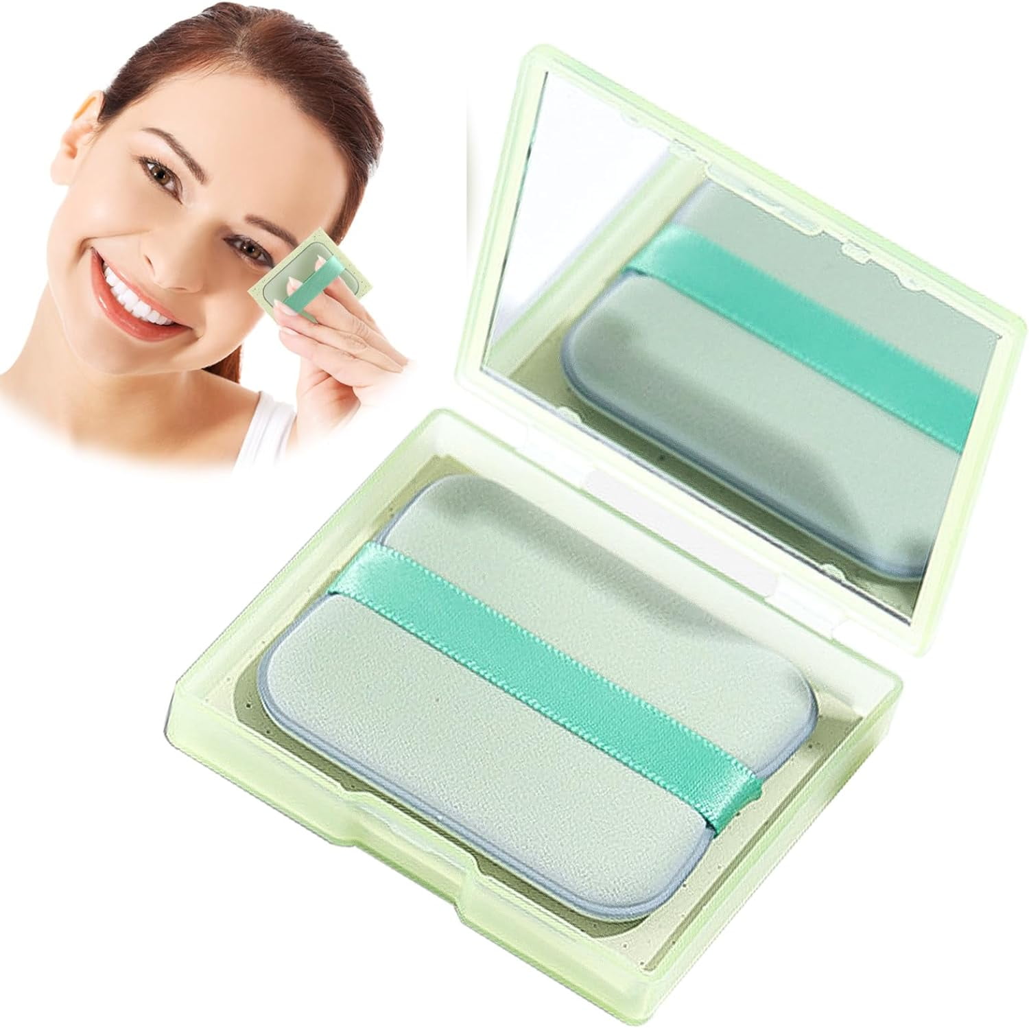 Lisade Blotting Paper Mattifying Paper With Mirror and Puff for All ...