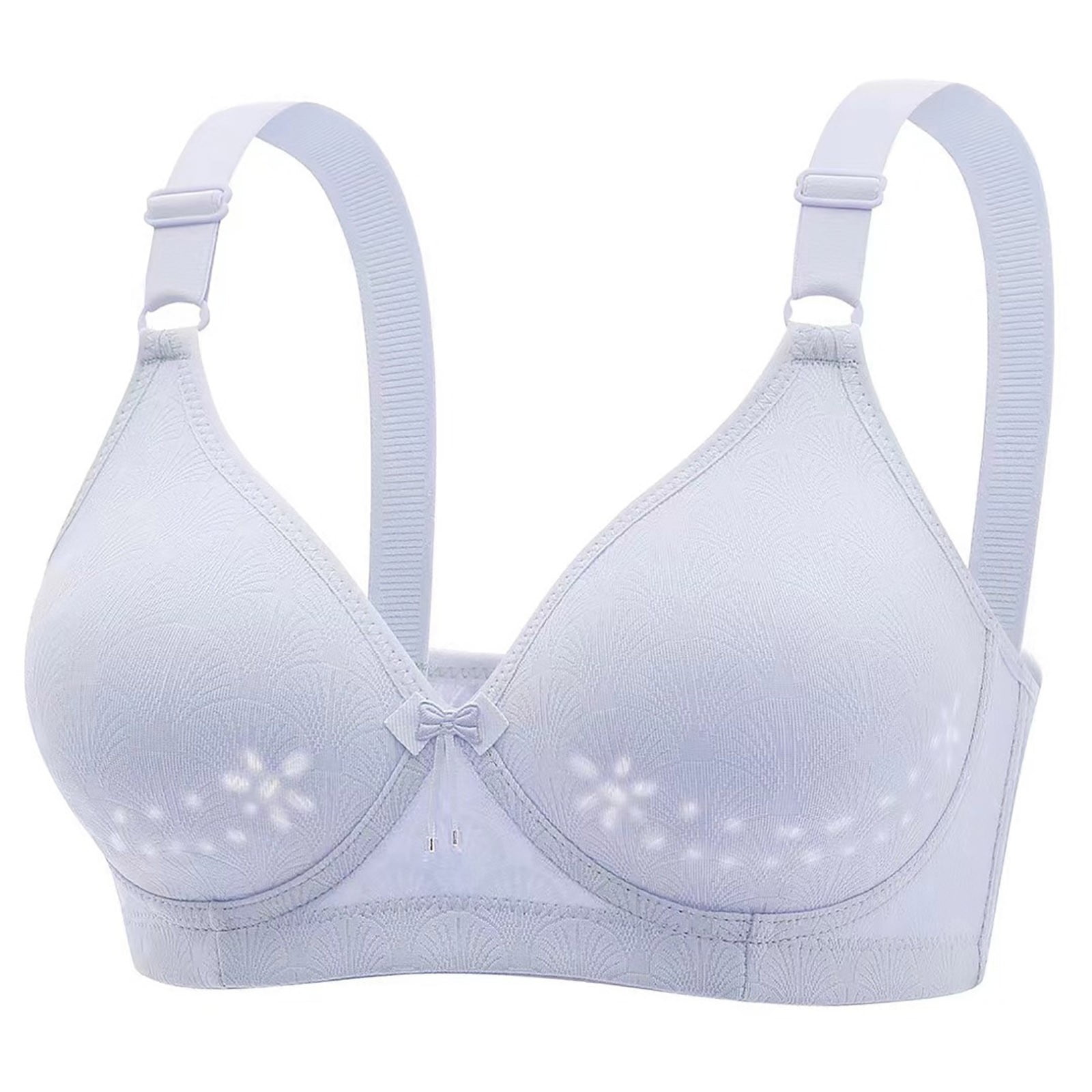 Lisbinx Everyday Bras Women's Non-underwire Top Bra Cup Soft Big Chest ...