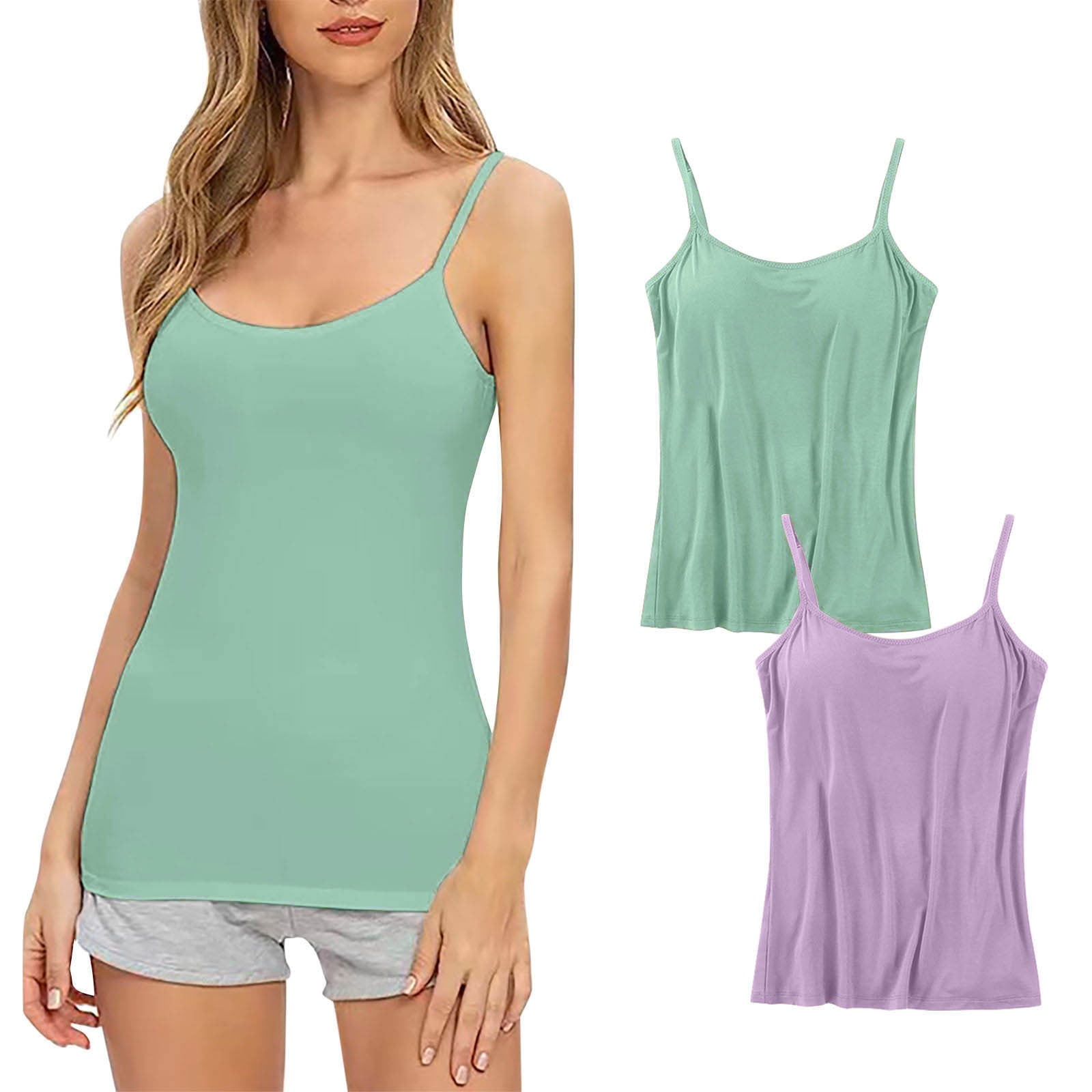 Lisbinx Plus Size Support Bras for Women 2025 Women's 2PC Daily Sling ...